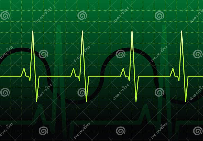 Pulse green stock vector. Illustration of meter, mixing - 3734119