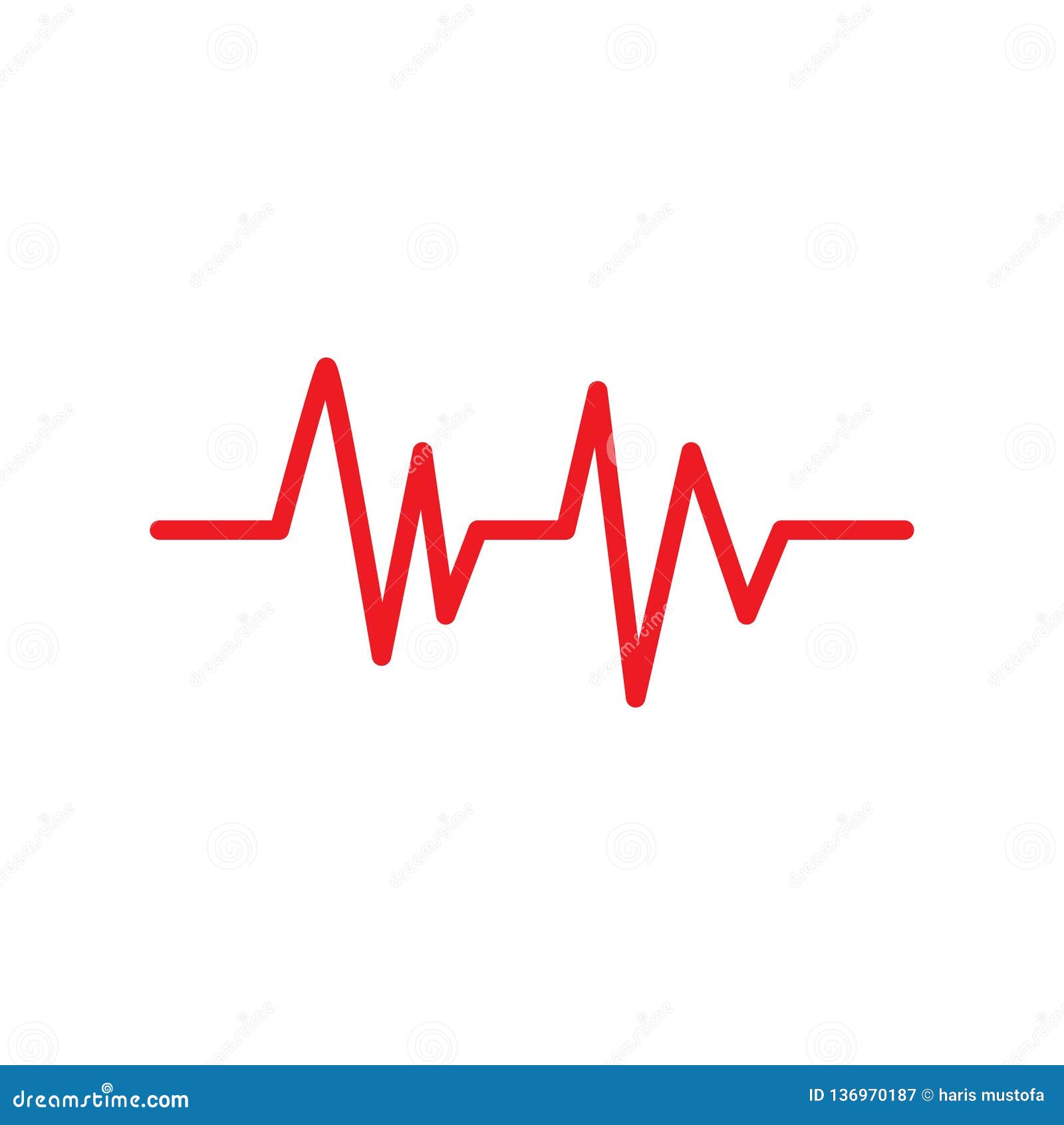 Pulse Icon Graphic Design Template Vector Stock Vector - Illustration ...