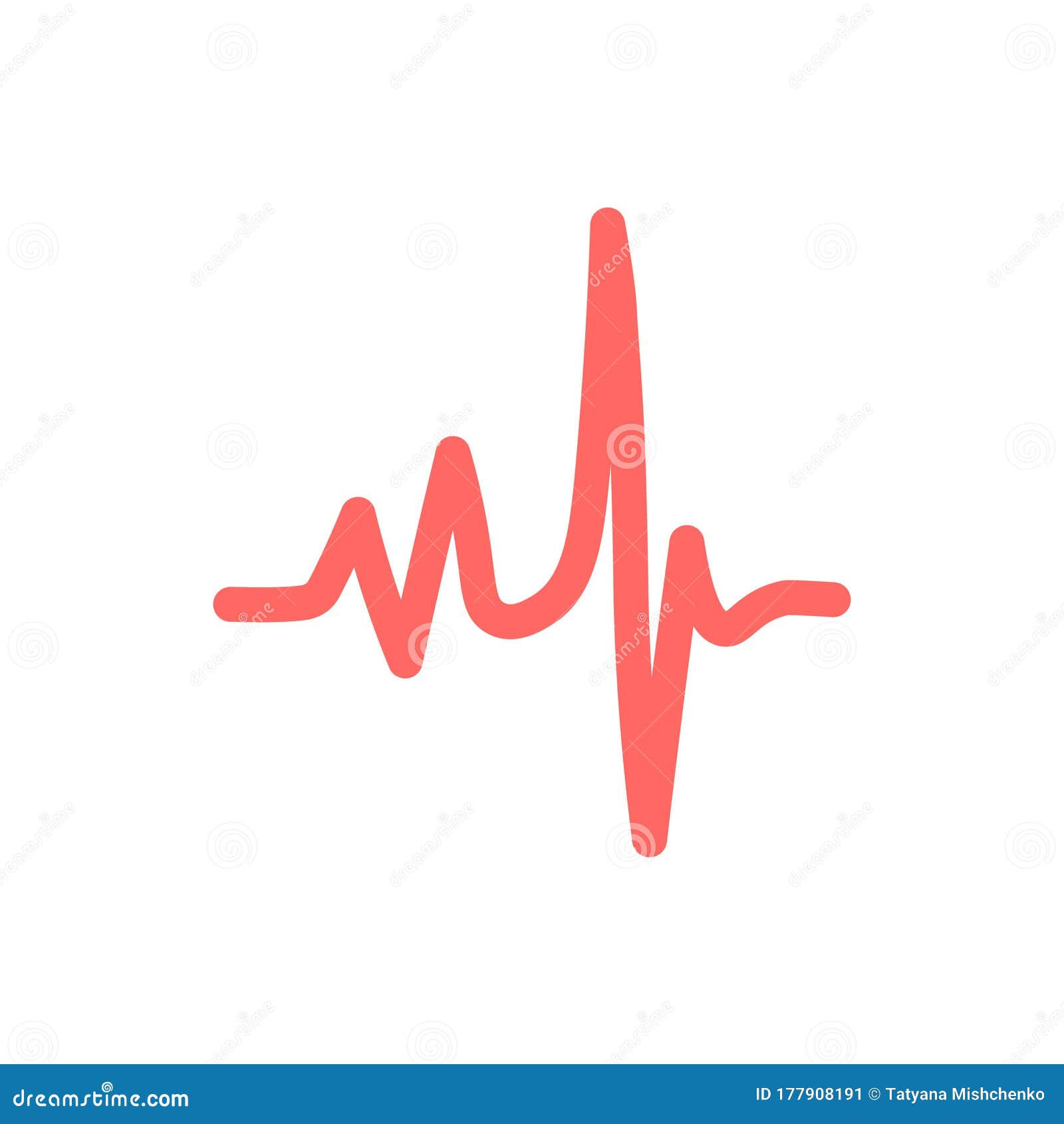 Pulse Icon Graphic Design Template Vector Isolated Stock Vector ...