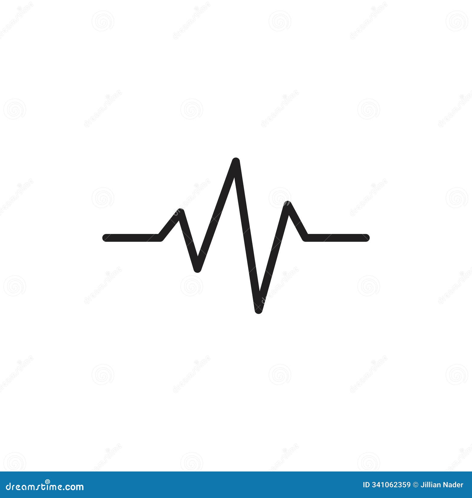 Pulse Icon Vector Set. Heartbeat Illustration Sign Collection. Heart ...