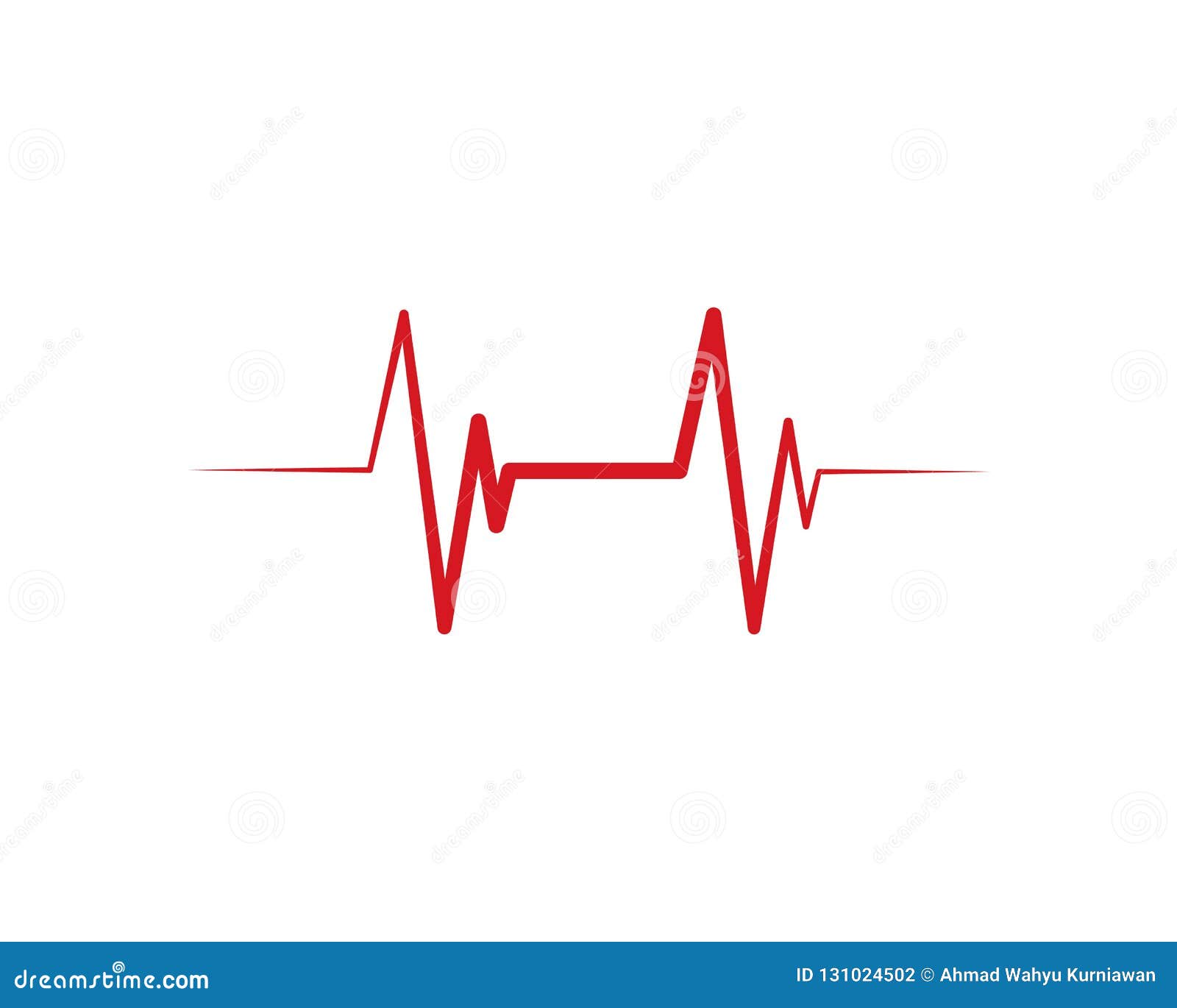 Pulse Line Ilustration Vector Stock Vector - Illustration of graph ...