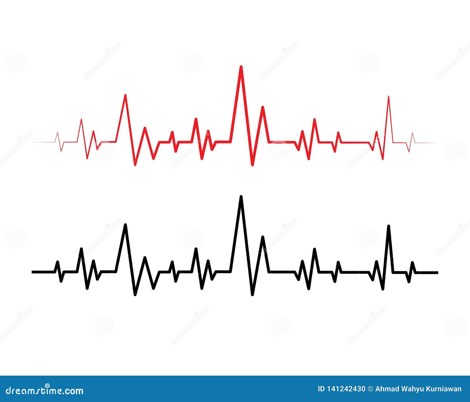 Pulse Line Ilustration Vector Stock Vector - Illustration of test, wave ...