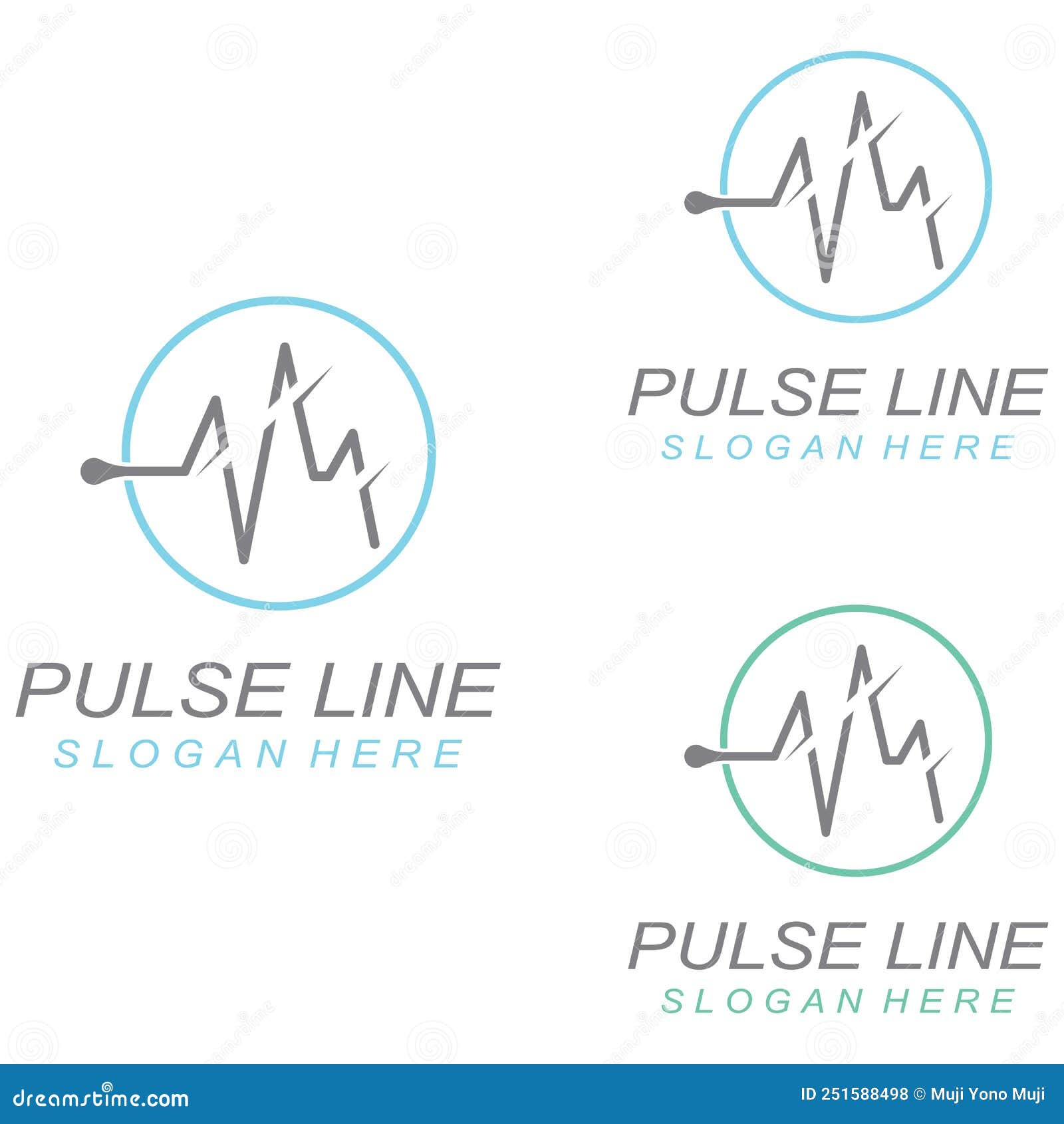 Pulse Line or Medical Wave. Vector Logo Design Concept Illustration ...