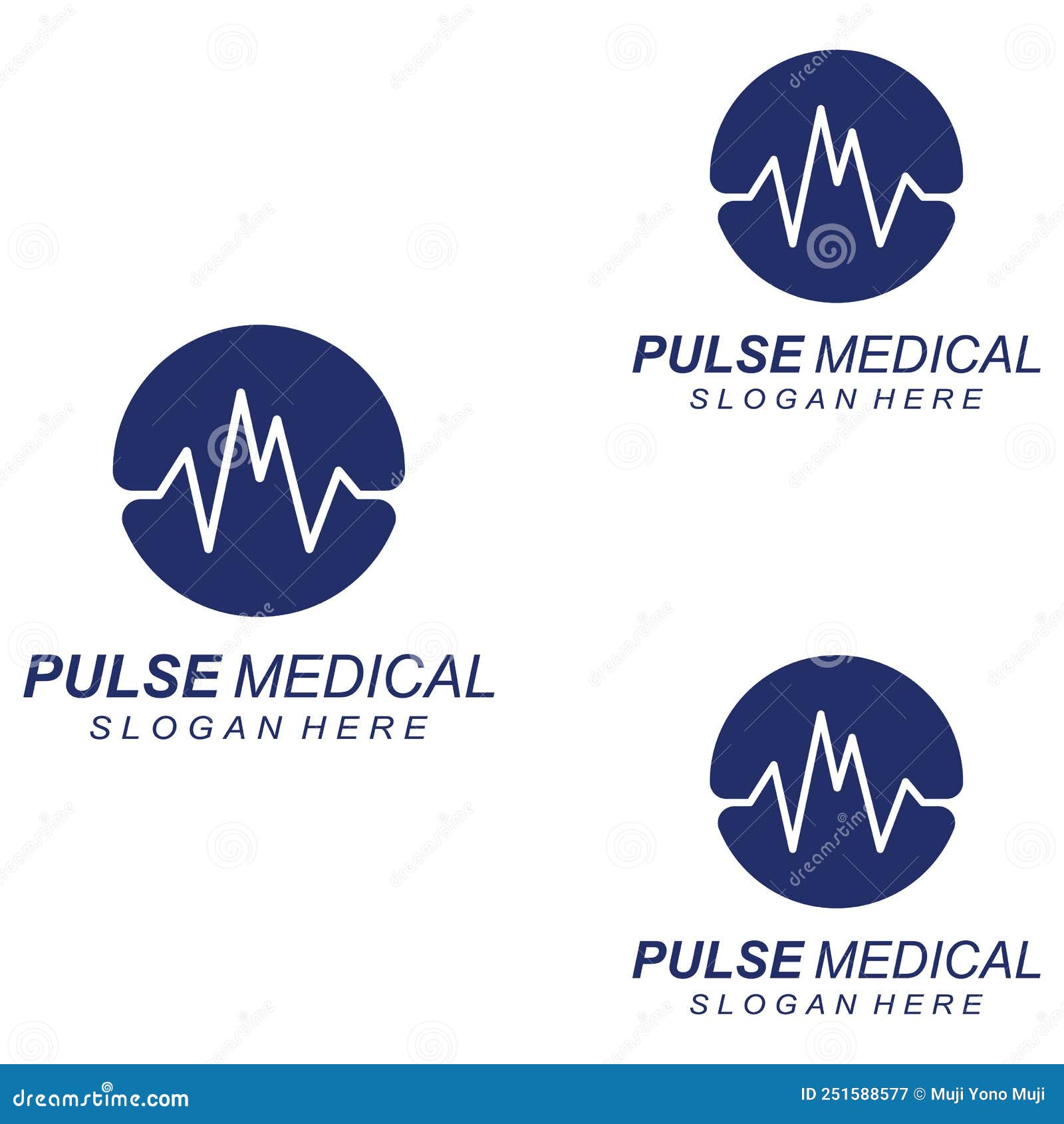 Pulse Line or Medical Wave. Vector Logo Design Concept Illustration ...