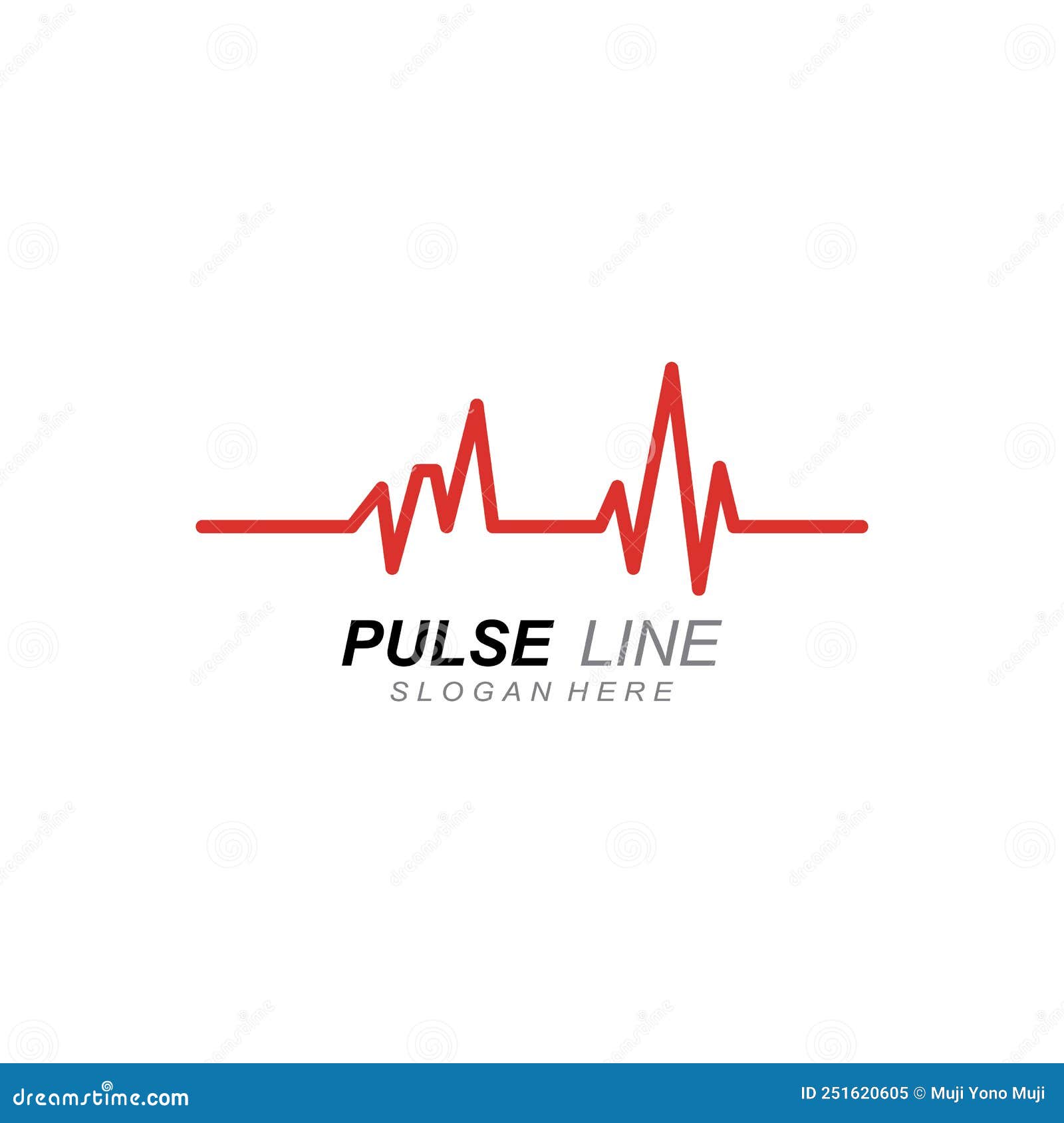 Pulse Line or Medical Wave. Vector Logo Design Concept Illustration ...