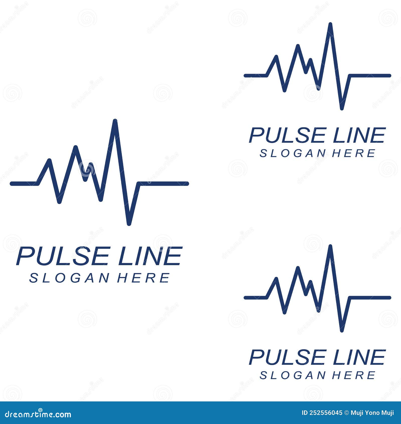 Pulse Line or Medical Wave. Vector Logo Design Concept Illustration ...