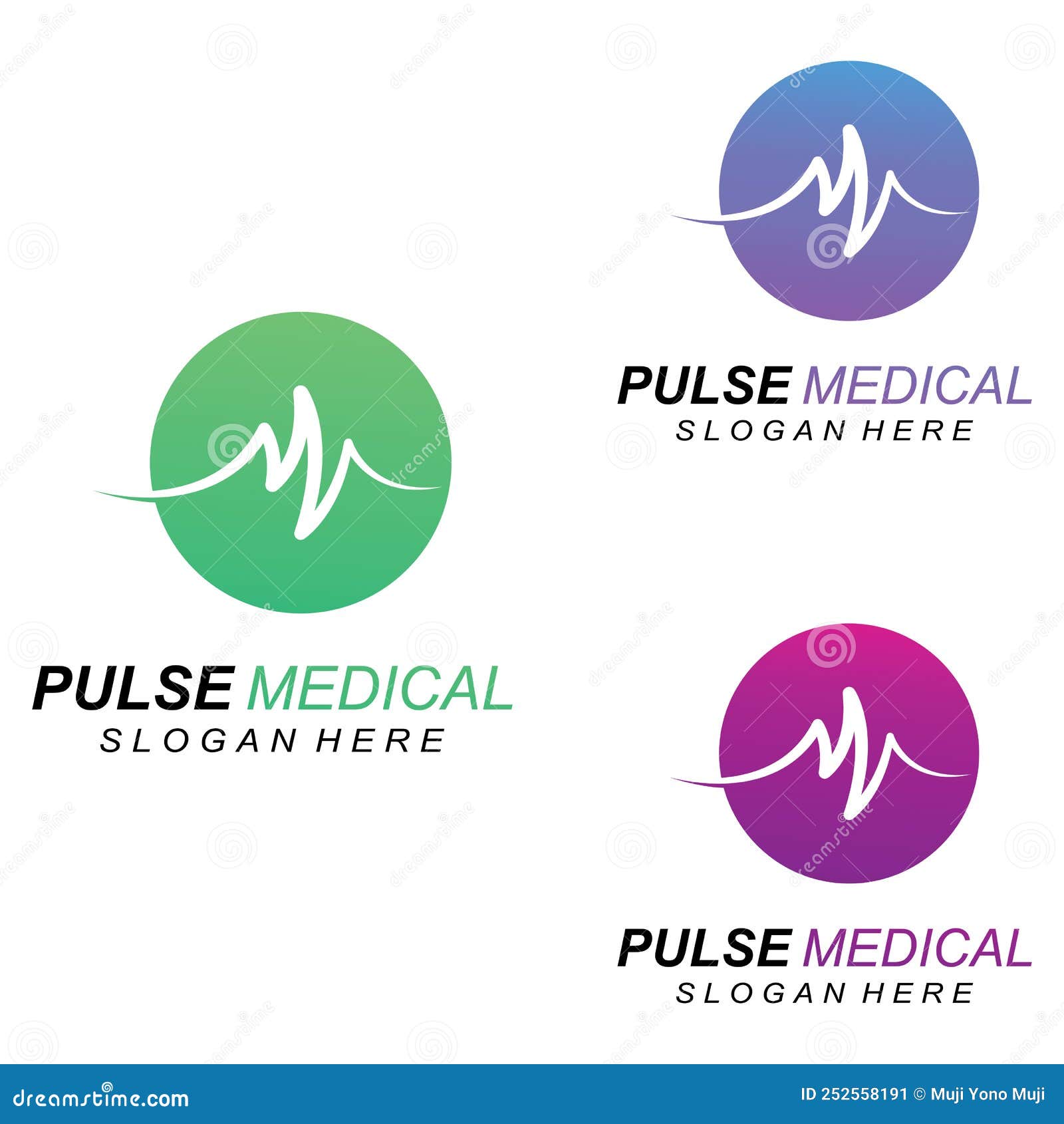 Pulse Line or Medical Wave. Vector Logo Design Concept Illustration ...