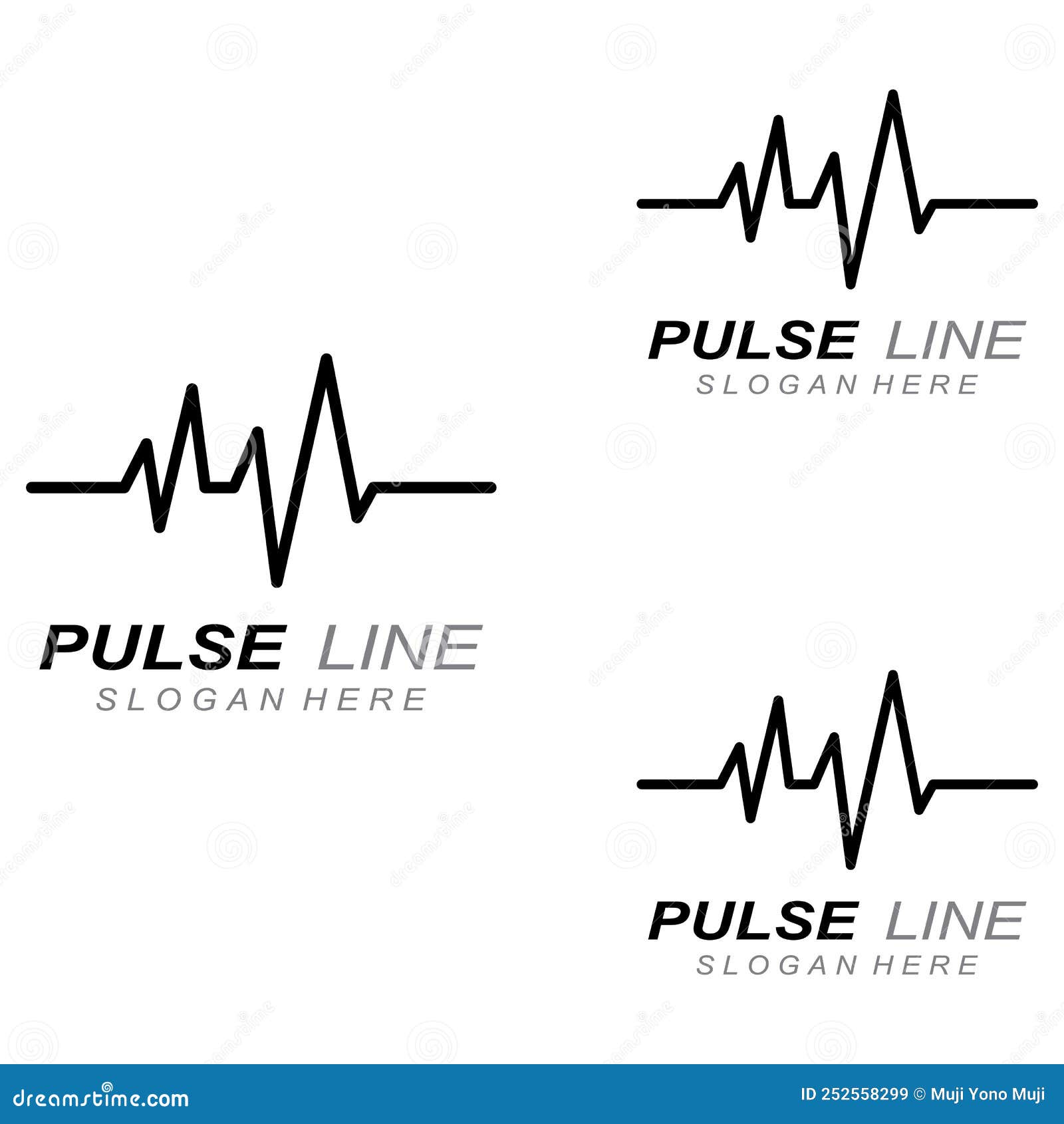Pulse Line or Medical Wave. Vector Logo Design Concept Illustration ...