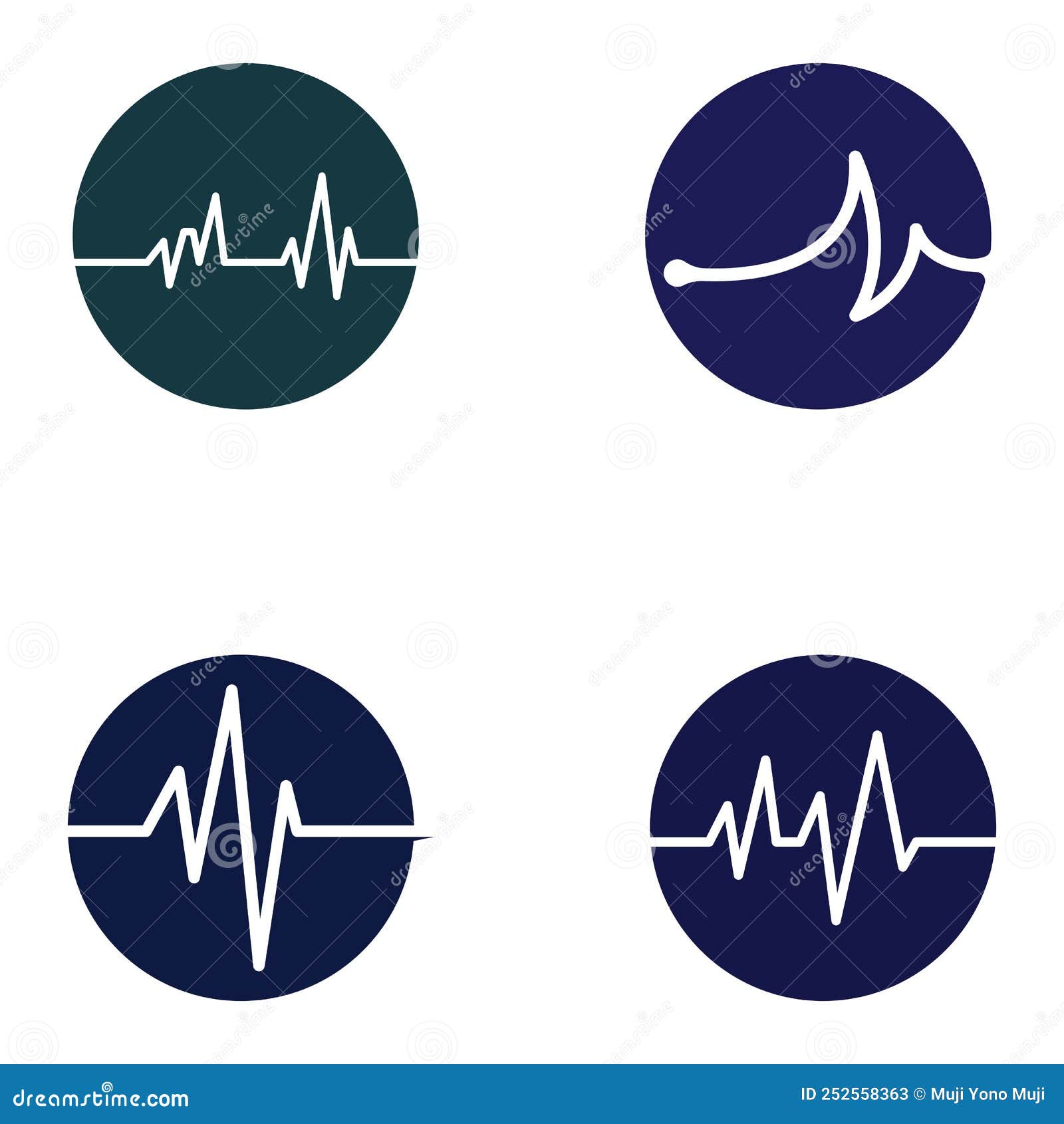 Pulse Line or Medical Wave. Vector Logo Design Concept Illustration ...