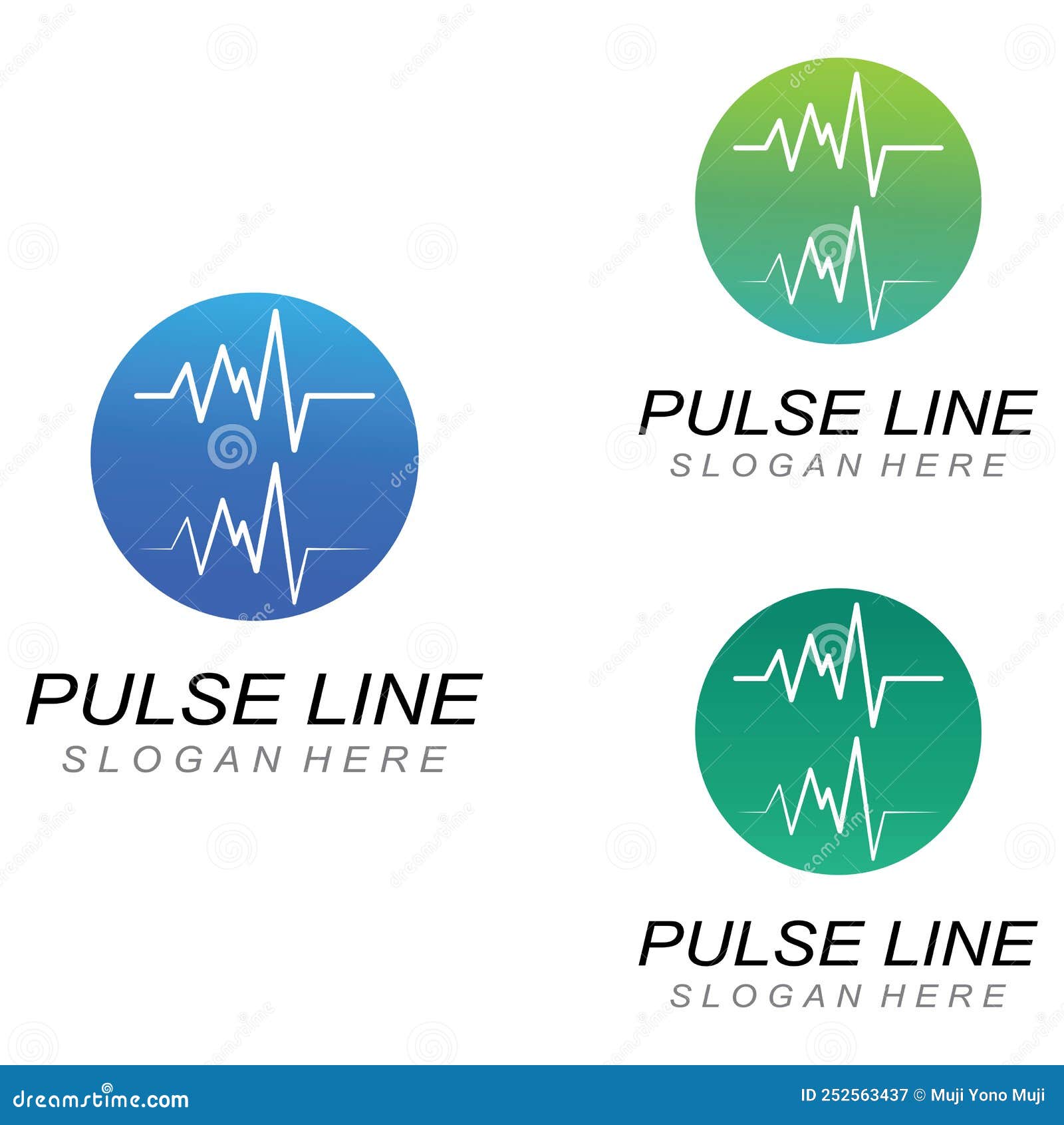 Pulse Line or Medical Wave. Vector Logo Design Concept Illustration ...