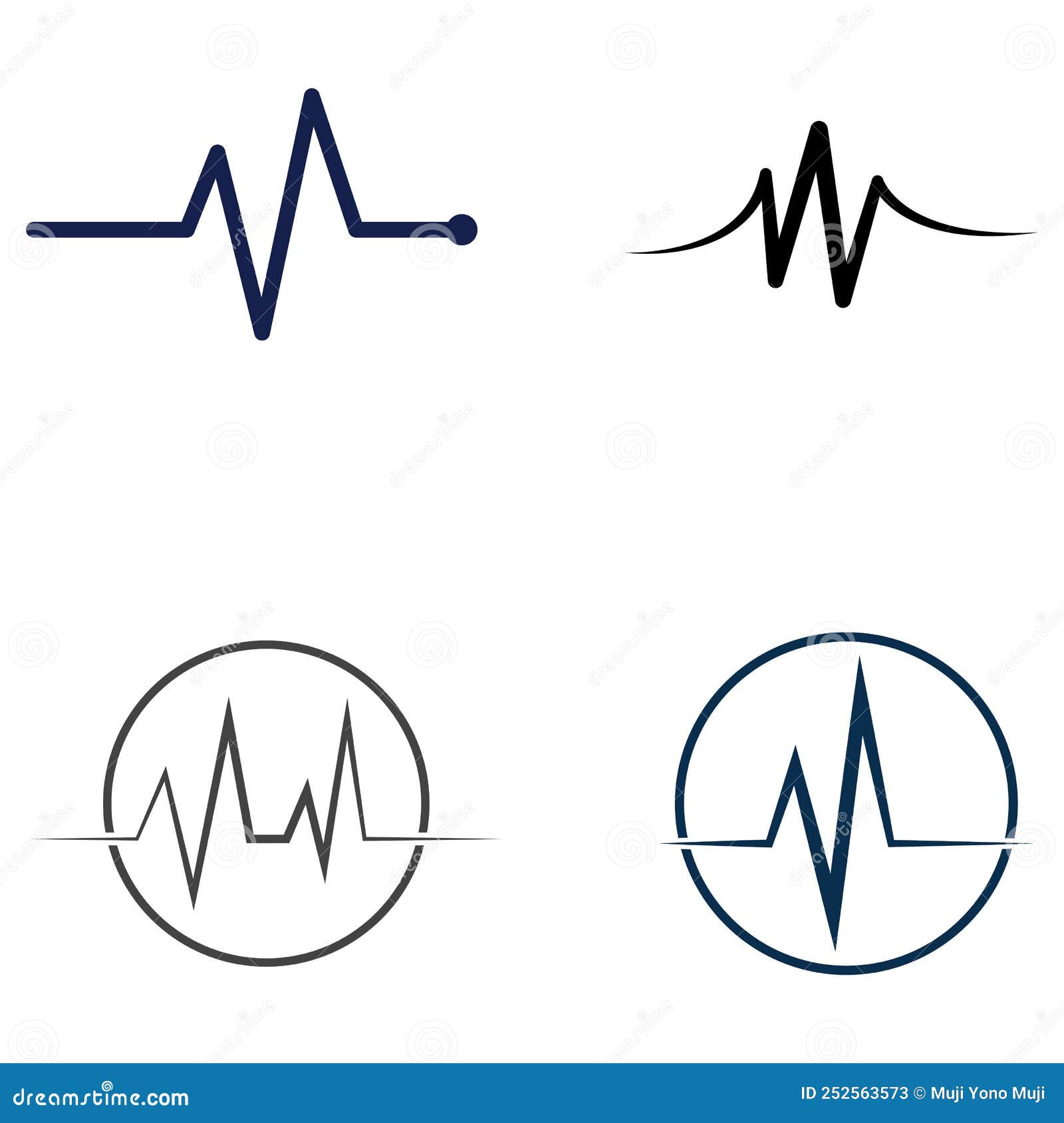 Pulse Line or Medical Wave. Vector Logo Design Concept Illustration ...