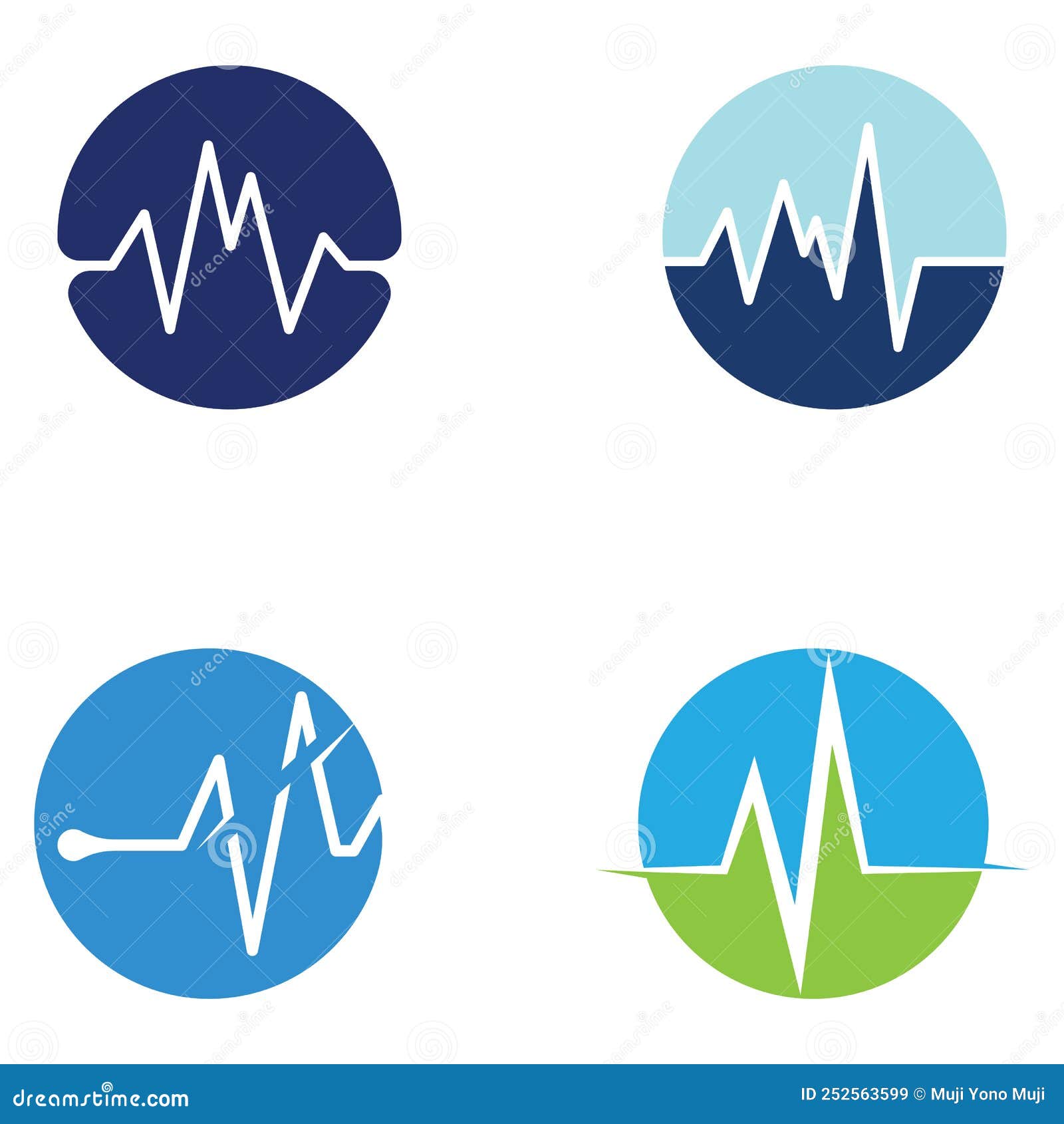 Pulse Line or Medical Wave. Vector Logo Design Concept Illustration ...