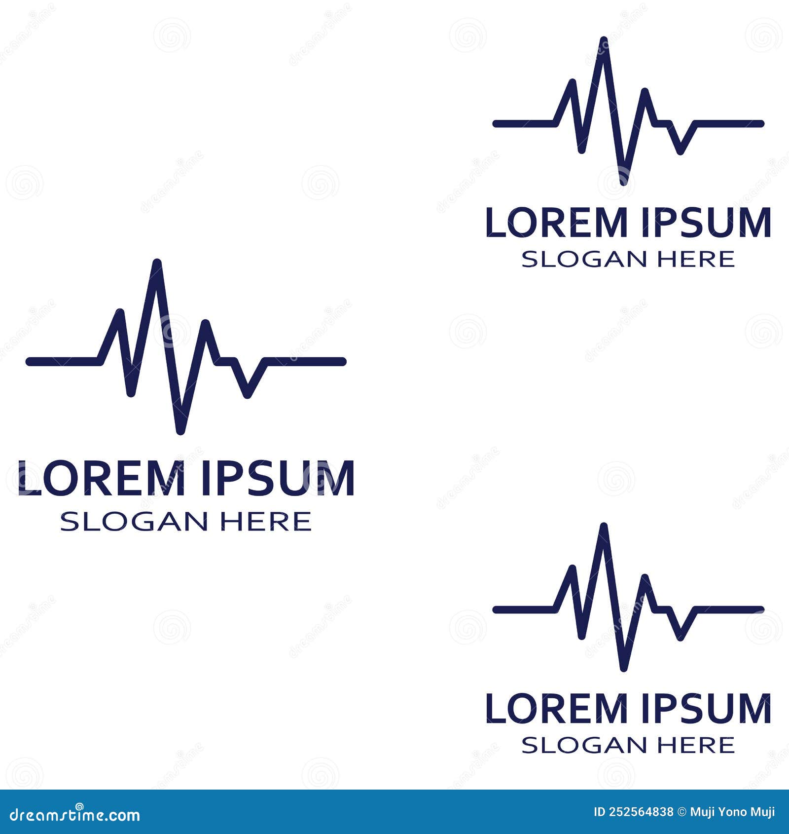 Pulse Line or Medical Wave. Vector Logo Design Concept Illustration ...