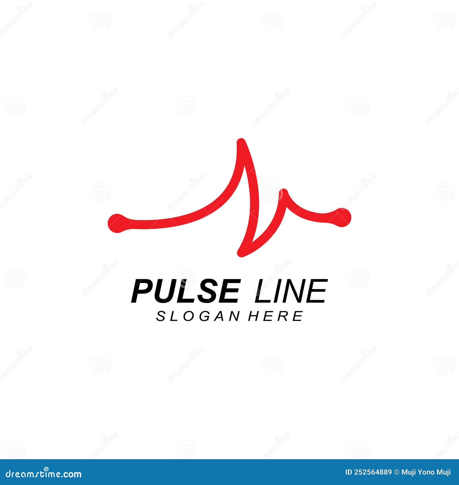 Pulse Line or Medical Wave. Vector Logo Design Concept Illustration ...