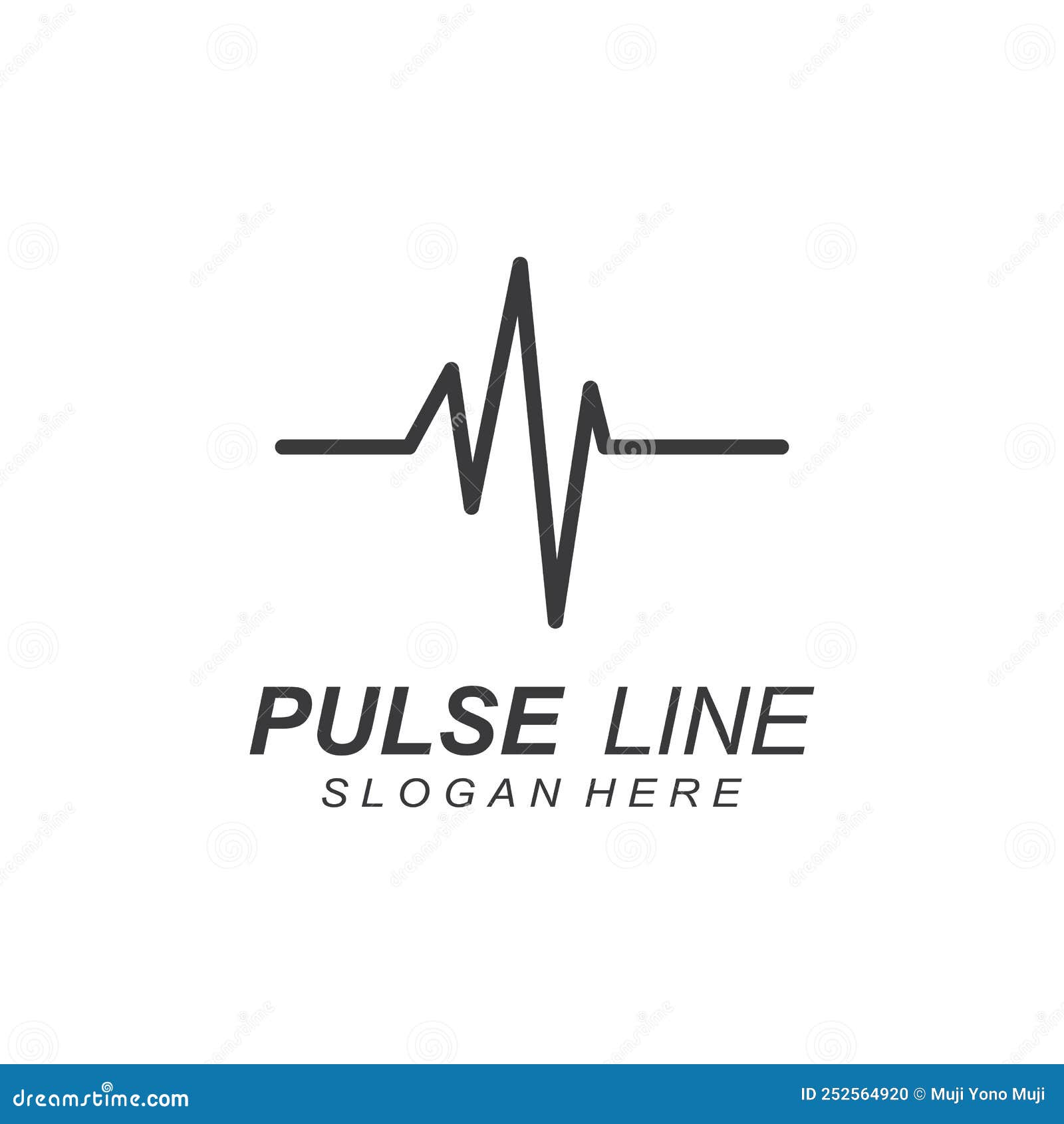 Pulse Line or Medical Wave. Vector Logo Design Concept Illustration ...