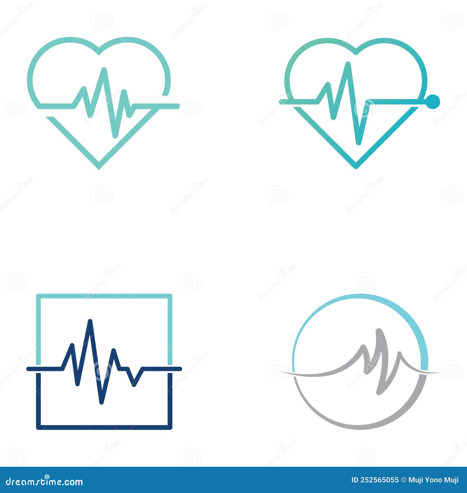 Pulse Line or Medical Wave. Vector Logo Design Concept Illustration ...
