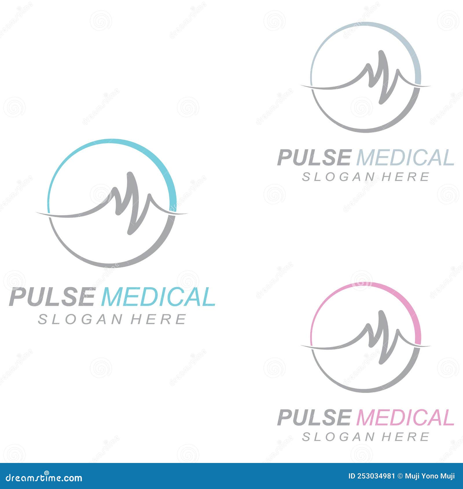 Pulse Line or Medical Wave. Vector Logo Design Concept Illustration ...