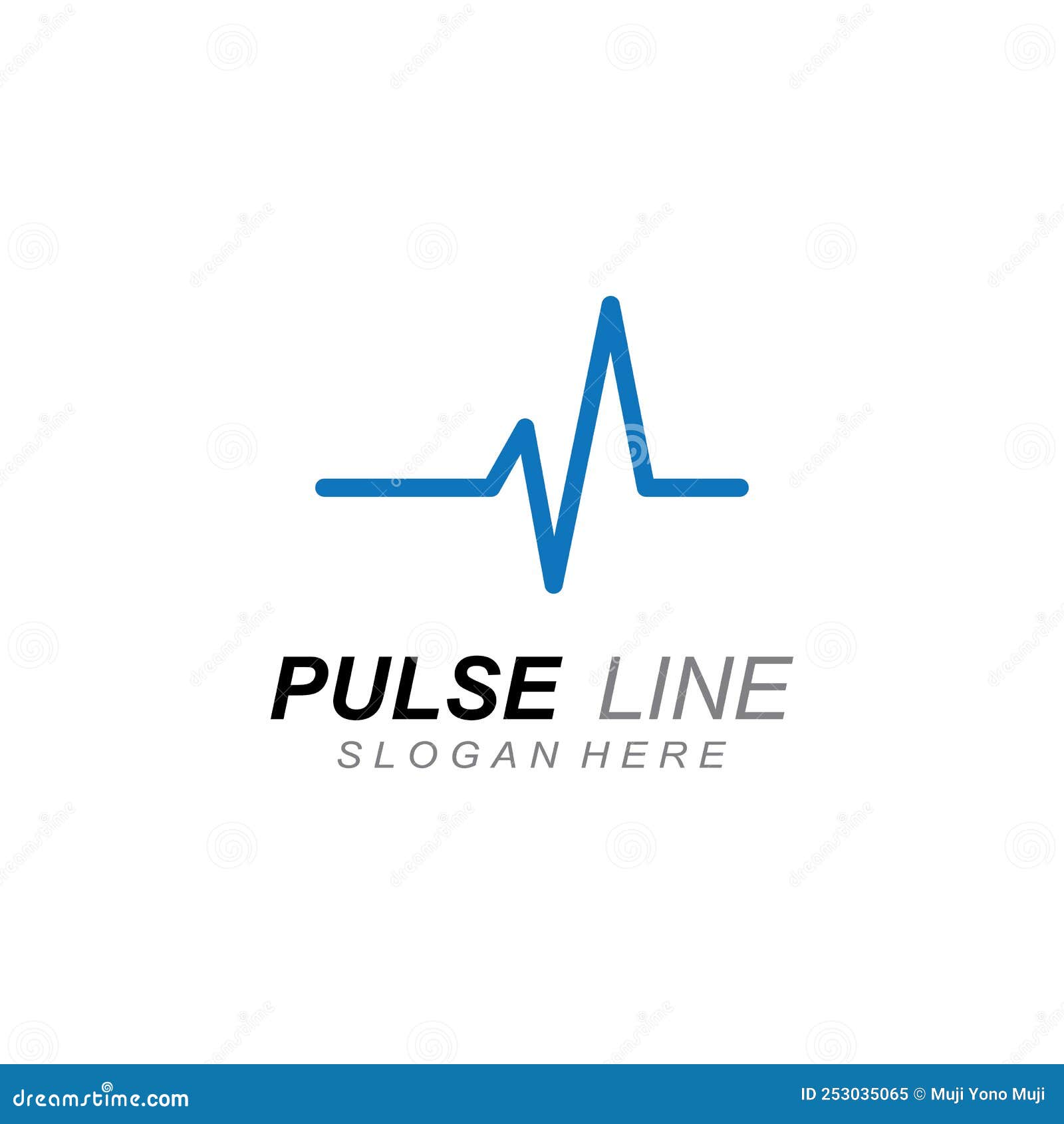 Pulse Line or Medical Wave. Vector Logo Design Concept Illustration ...