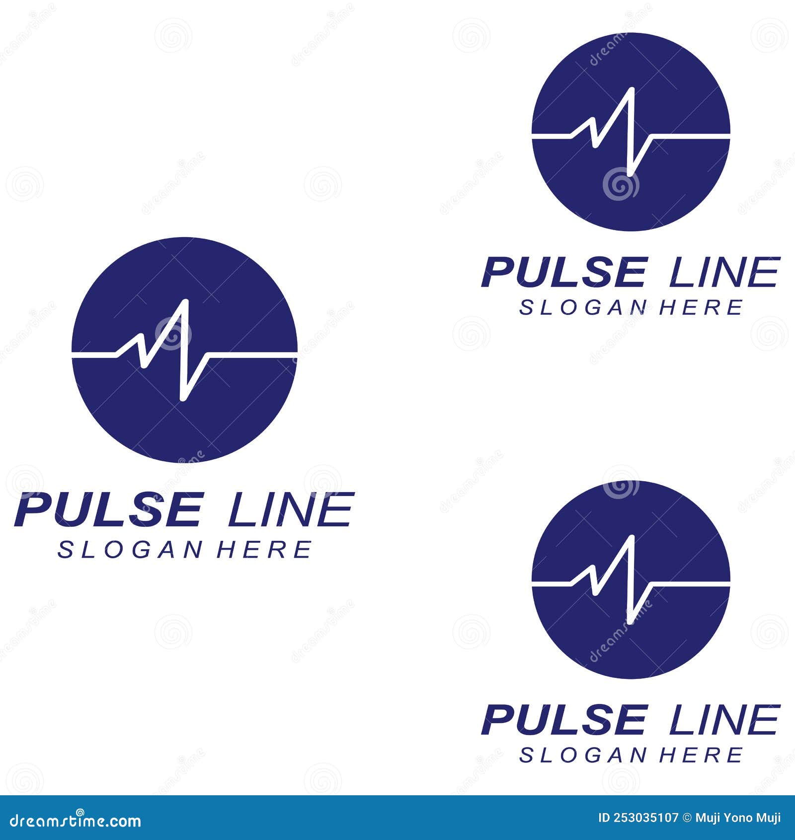 Pulse Line or Medical Wave. Vector Logo Design Concept Illustration ...
