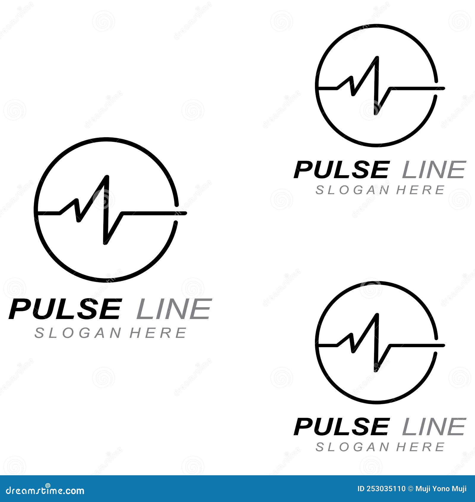 Pulse Line or Medical Wave. Vector Logo Design Concept Illustration ...