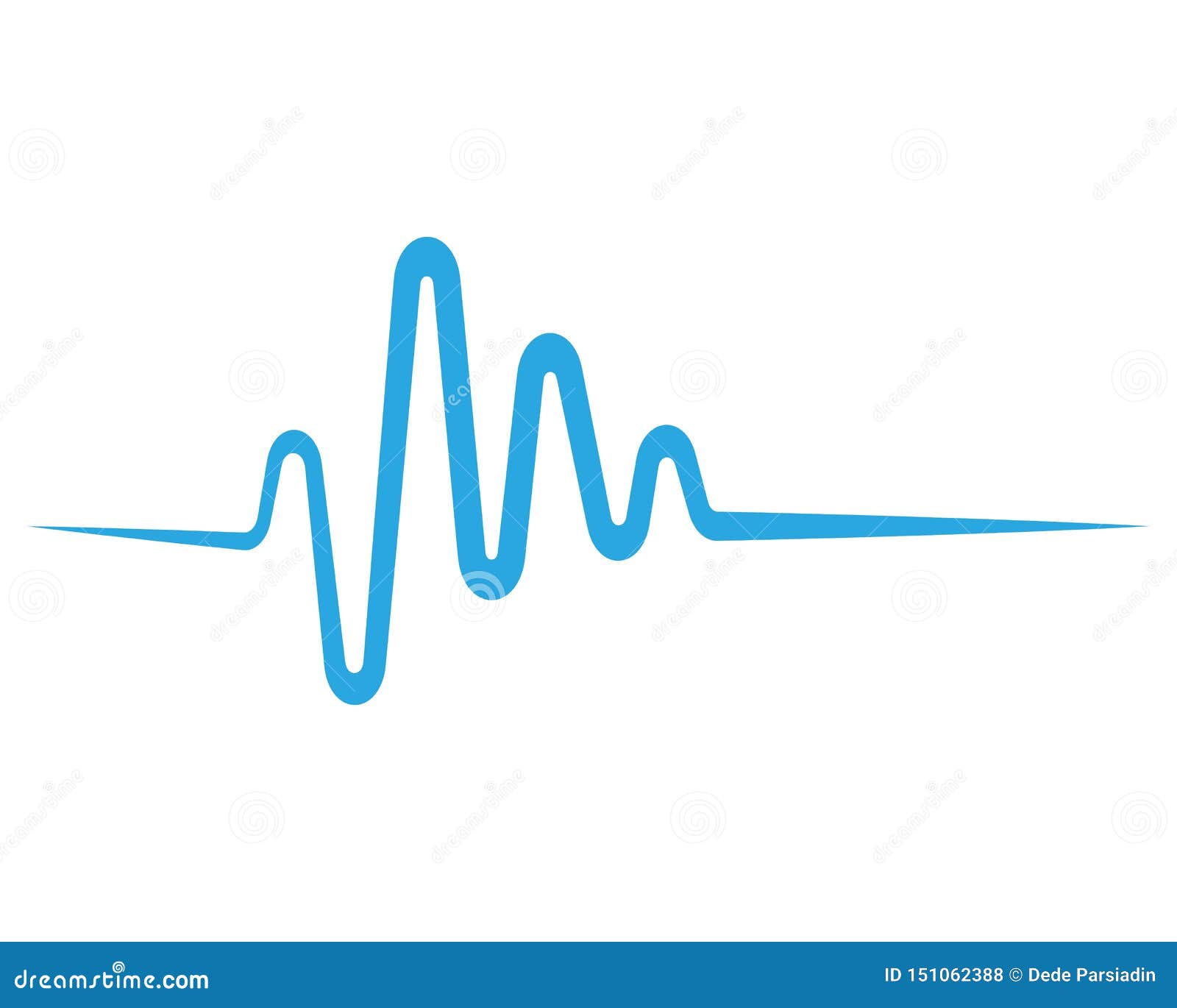 Pulse stock vector. Illustration of curve, healthy, vector - 151062388