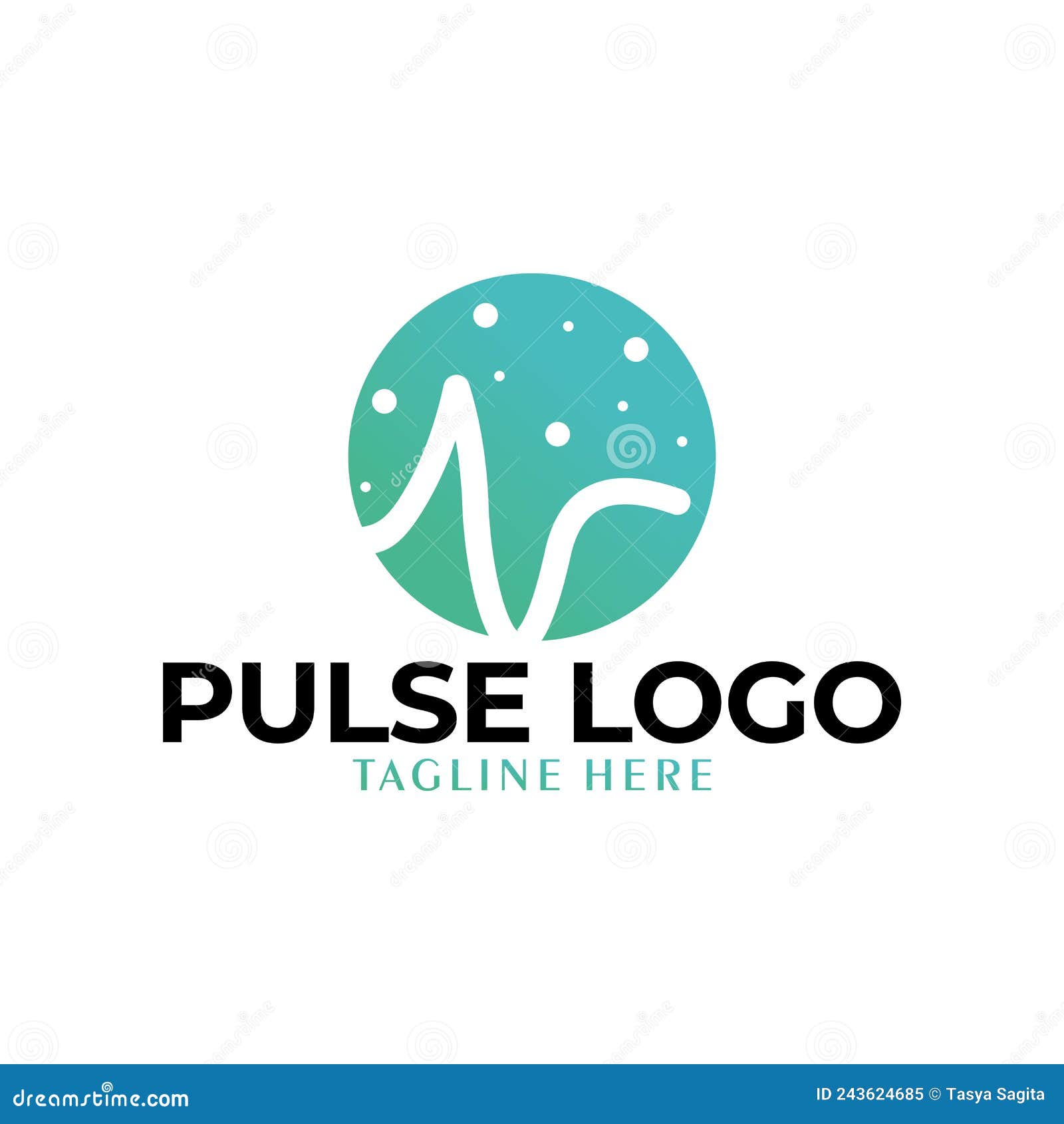 Pulse Logo Icon Vector Isolated Stock Vector - Illustration of color ...
