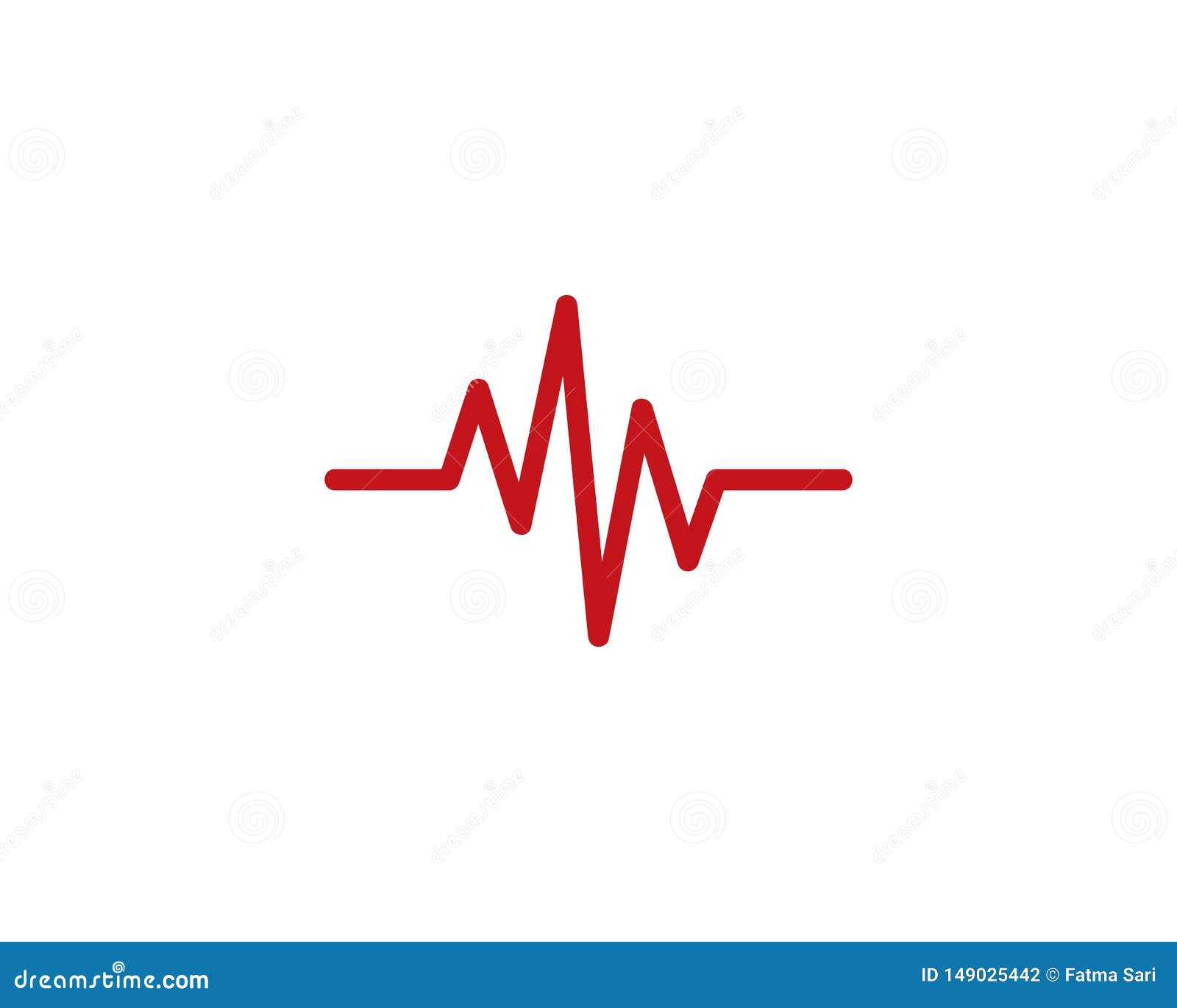 Pulse logo template vector stock vector. Illustration of care - 149025442