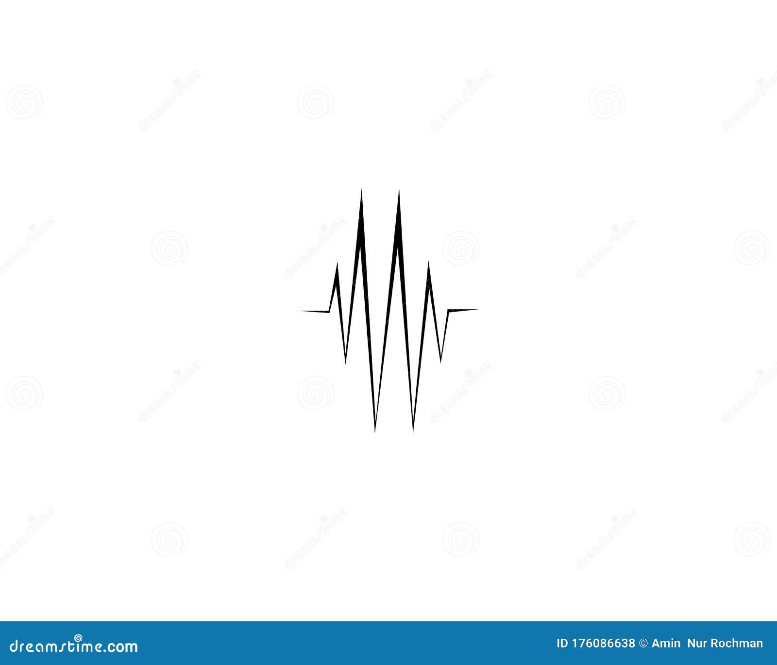 Pulse logo vector stock illustration. Illustration of logo - 176086638