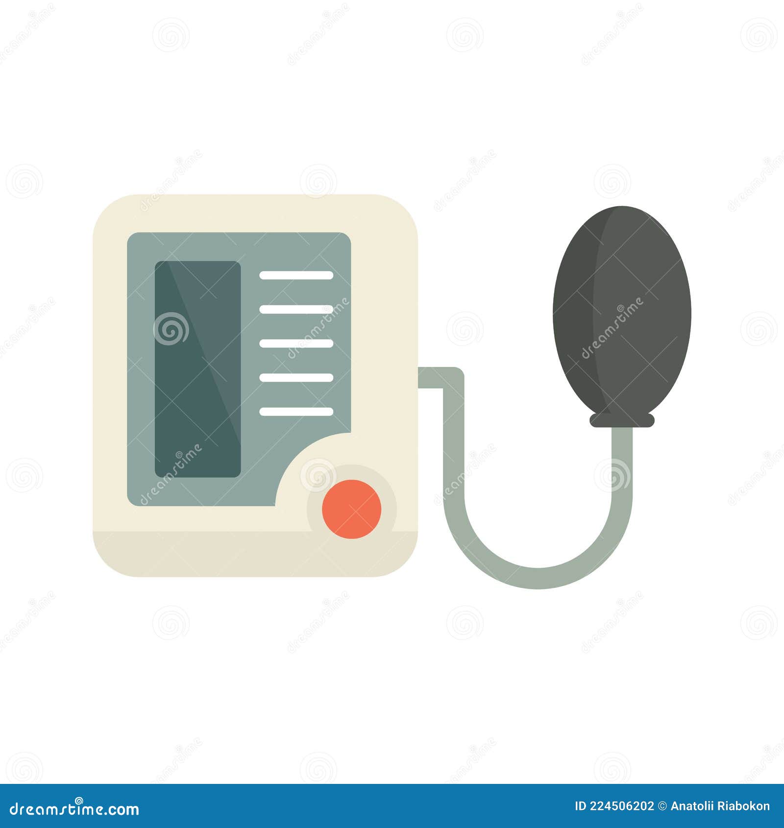 Pulse Measurement Illustration For Medical Poster Cartoon Vector ...