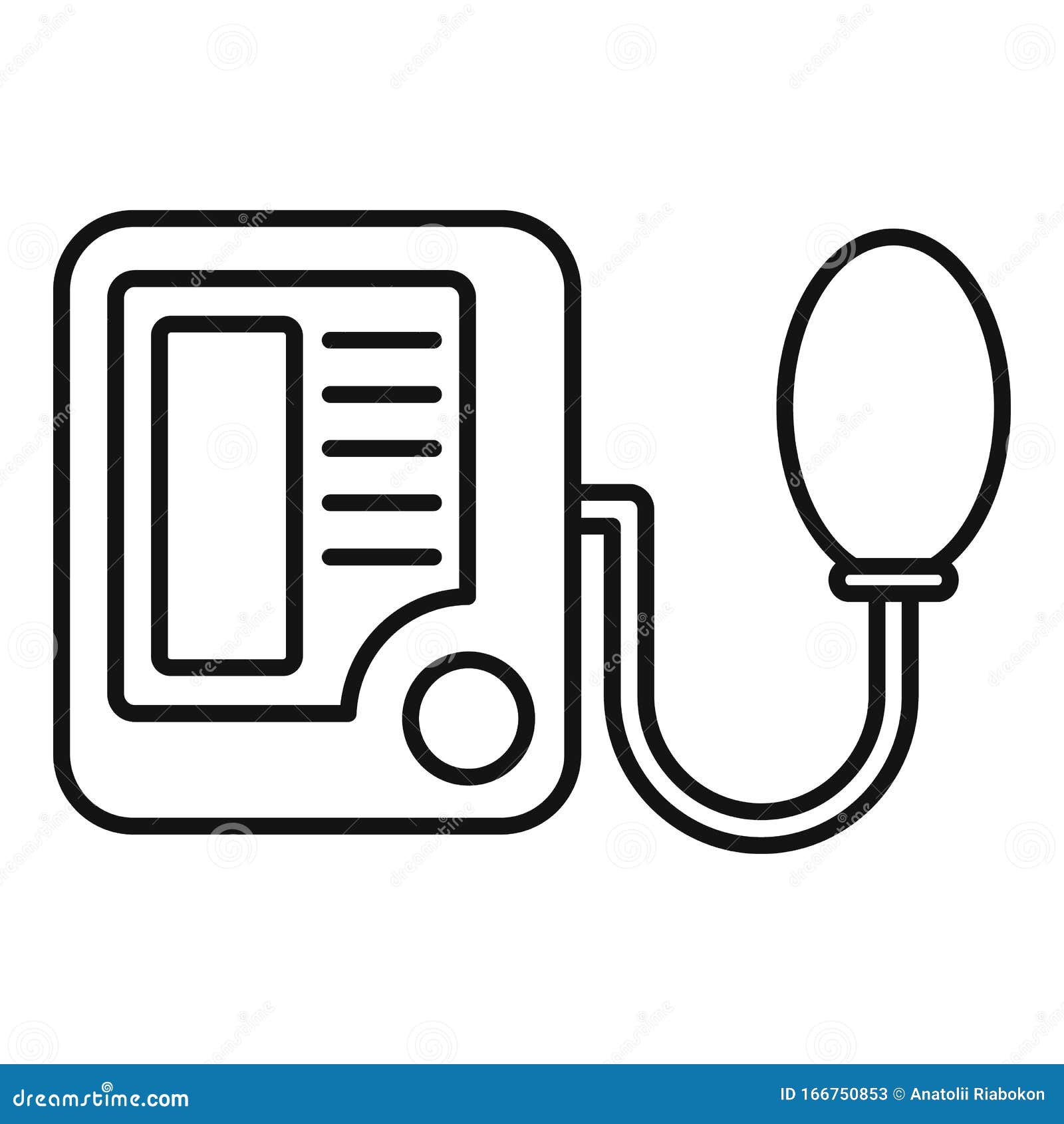 Pulse Measurement Illustration For Medical Poster Cartoon Vector ...