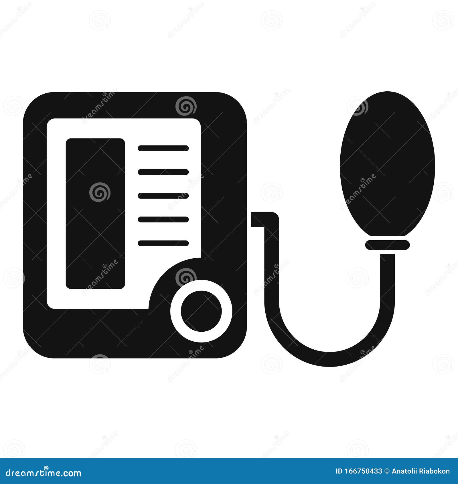 Pulse Measurement Device Icon, Simple Style Stock Vector - Illustration ...