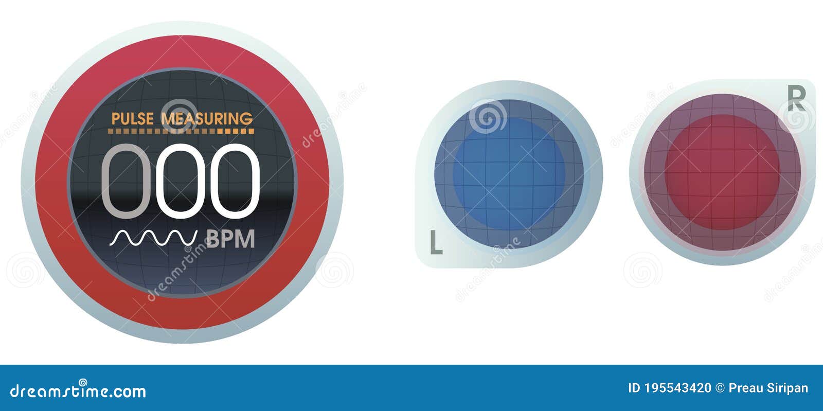 Pulse Measuring Interface. - Vector Stock Vector - Illustration of ...