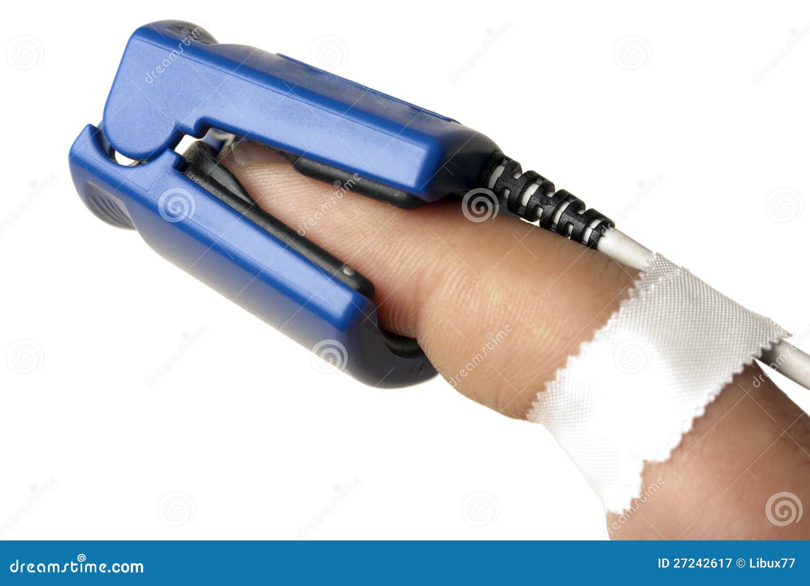 Pulse Oximeter On The Patient`s Hand. Surgery Equipment. Royalty-Free ...