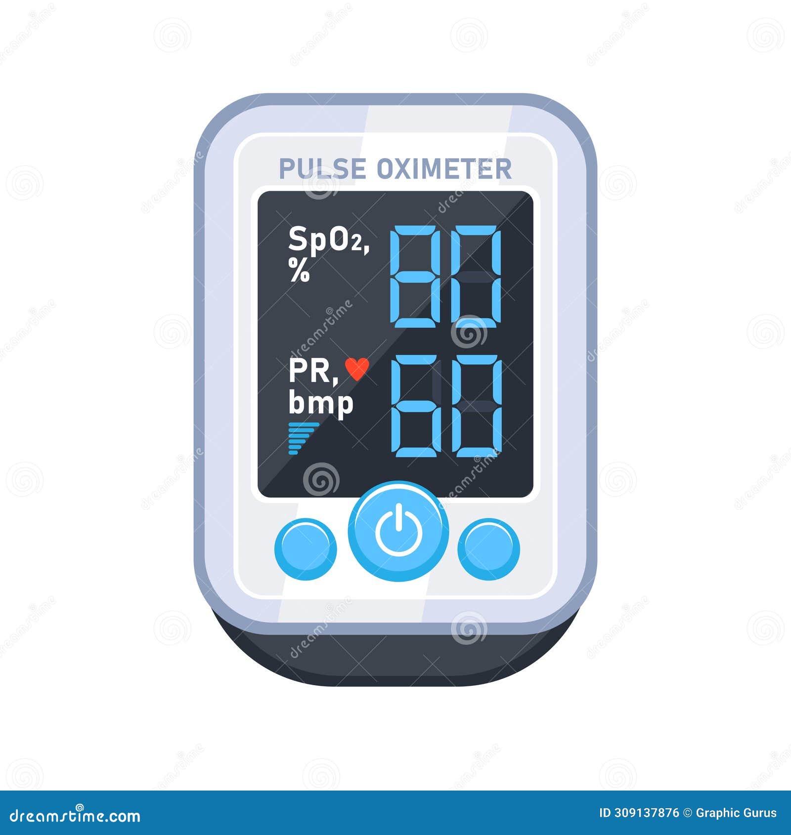 Pulse Oximeter. Device To Measure Oxygen Saturation. Blood Saturation ...