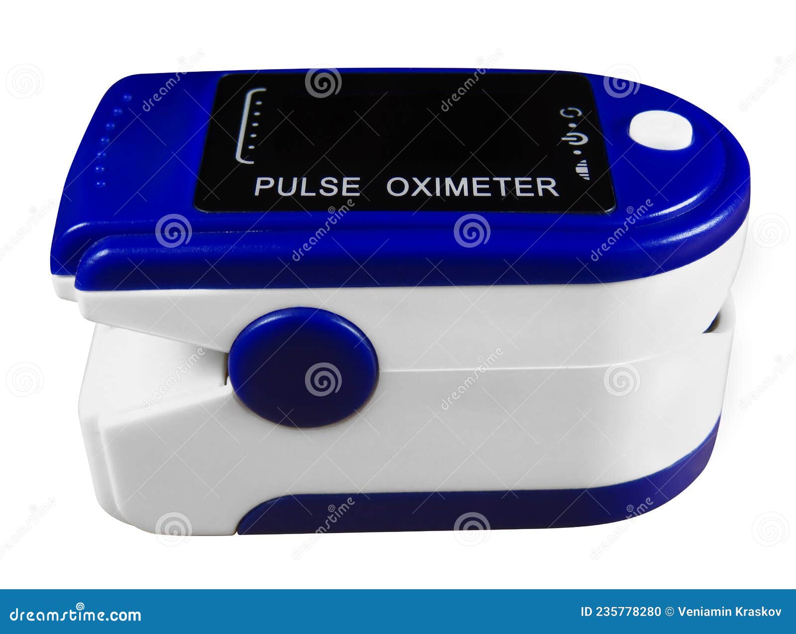 Pulse Oximeter isolated stock photo. Image of button - 235778280