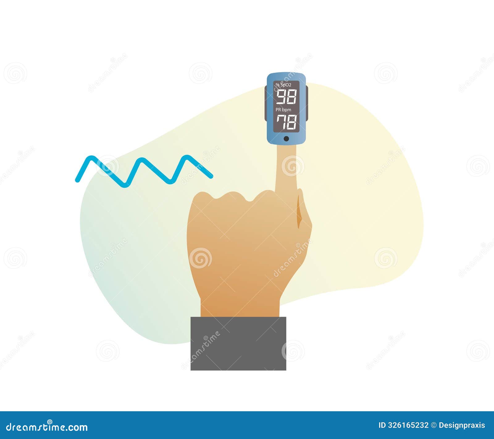Pulse Oximeter - Medical Device - Illustration Stock Illustration ...