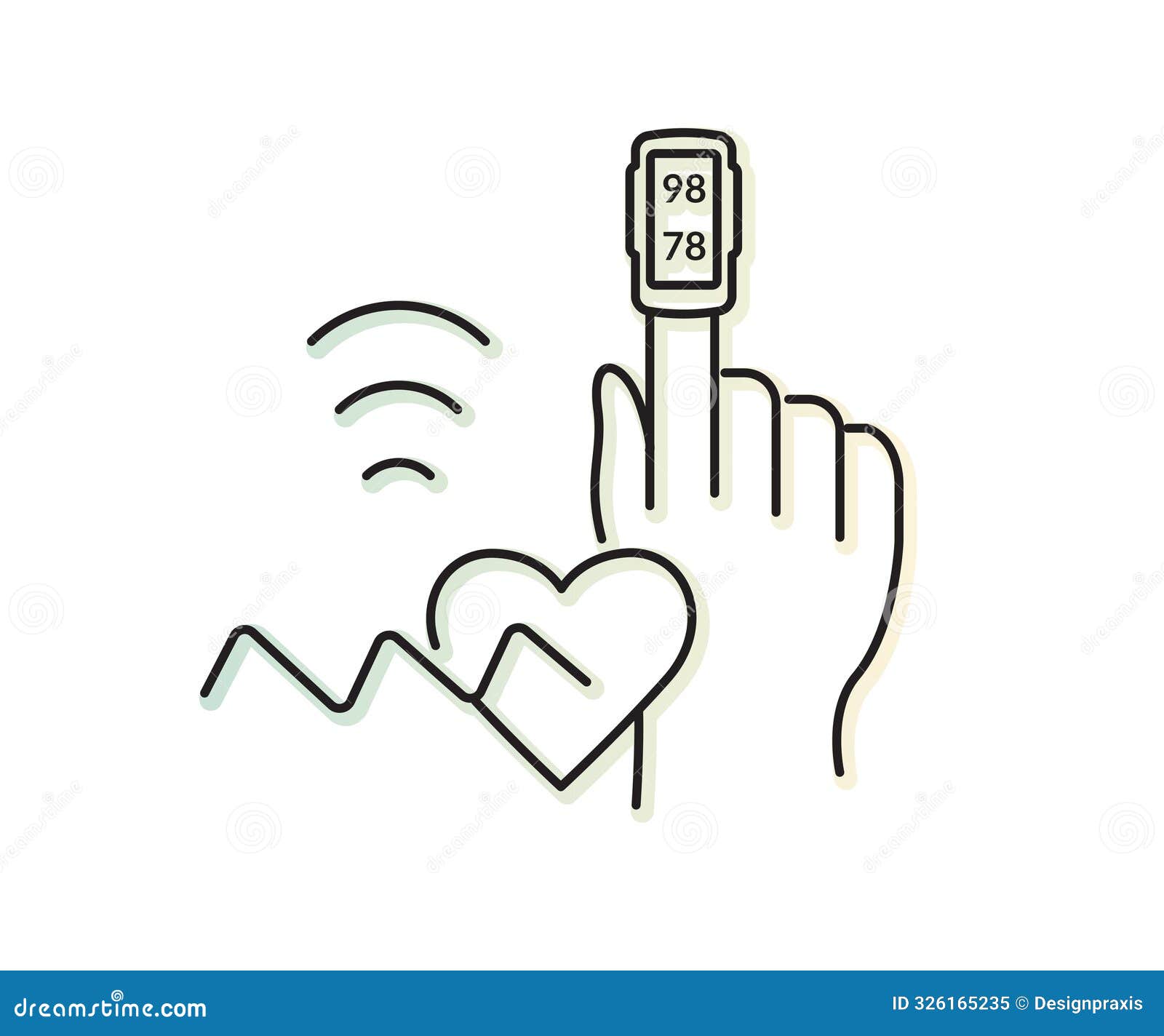 Pulse Oximeter - Medical Device - Illustration Stock Illustration ...