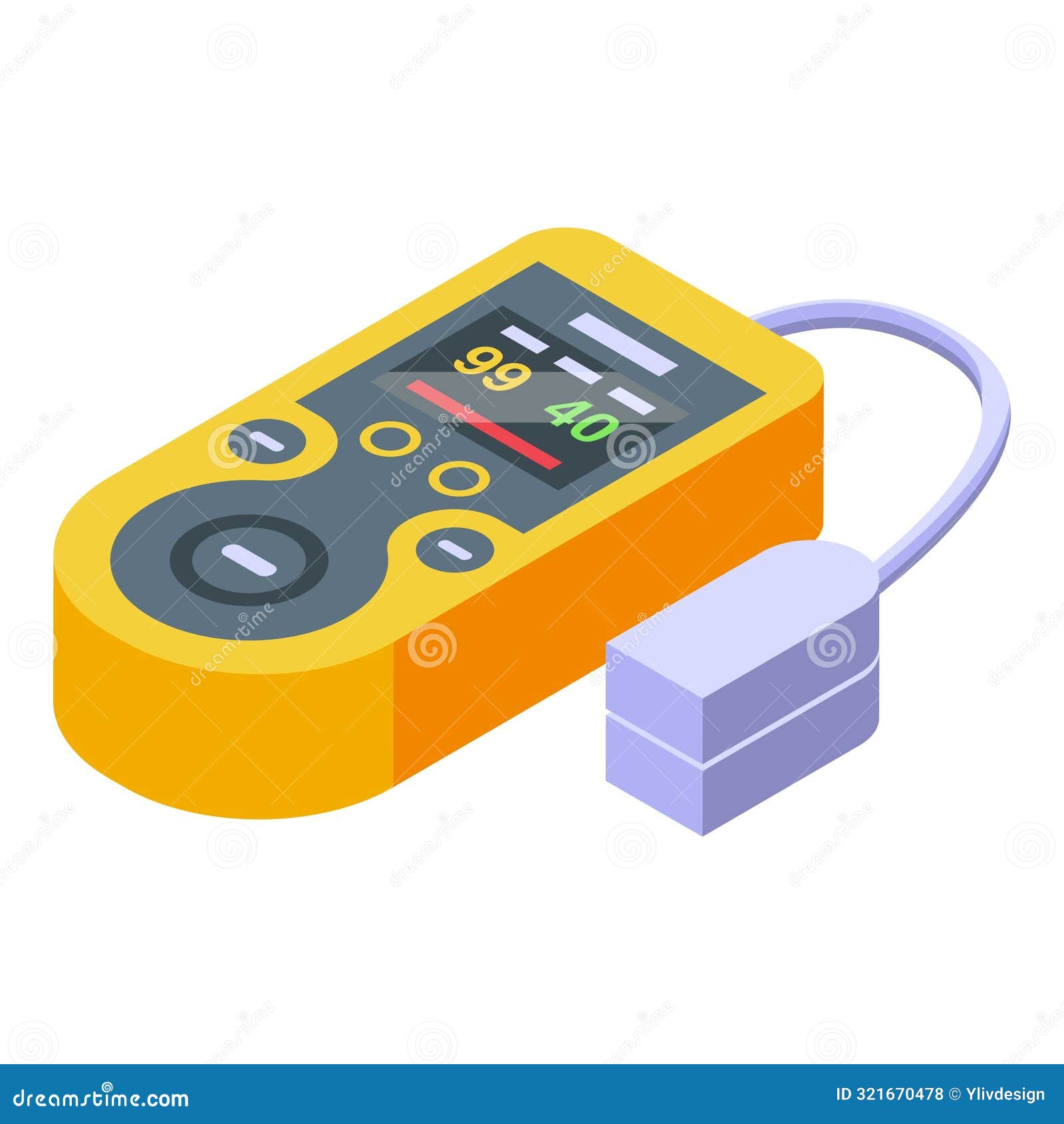 Pulse Oximeter Set Cartoon Vector Illustration | CartoonDealer.com ...