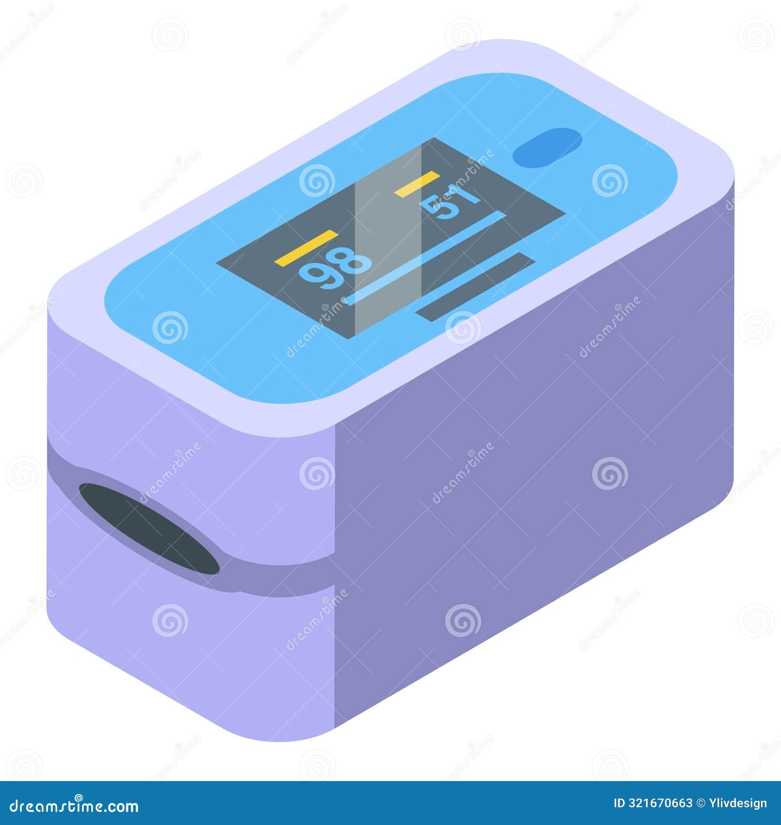 Pulse Oximeter Showing Oxygen Saturation and Pulse Rate Stock Vector ...
