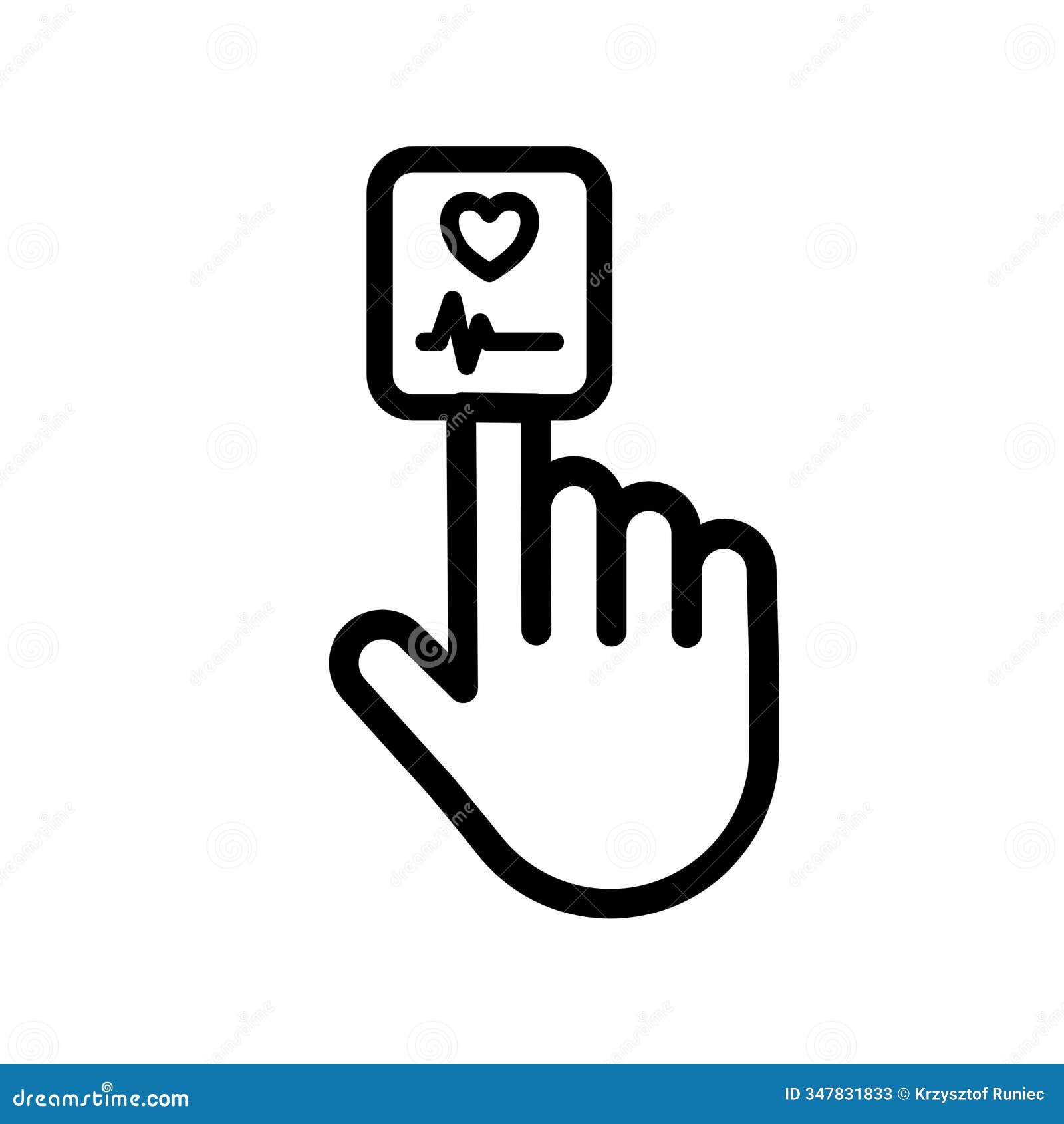 Pulse Oximeter - Vector Icon Stock Illustration - Illustration of ...