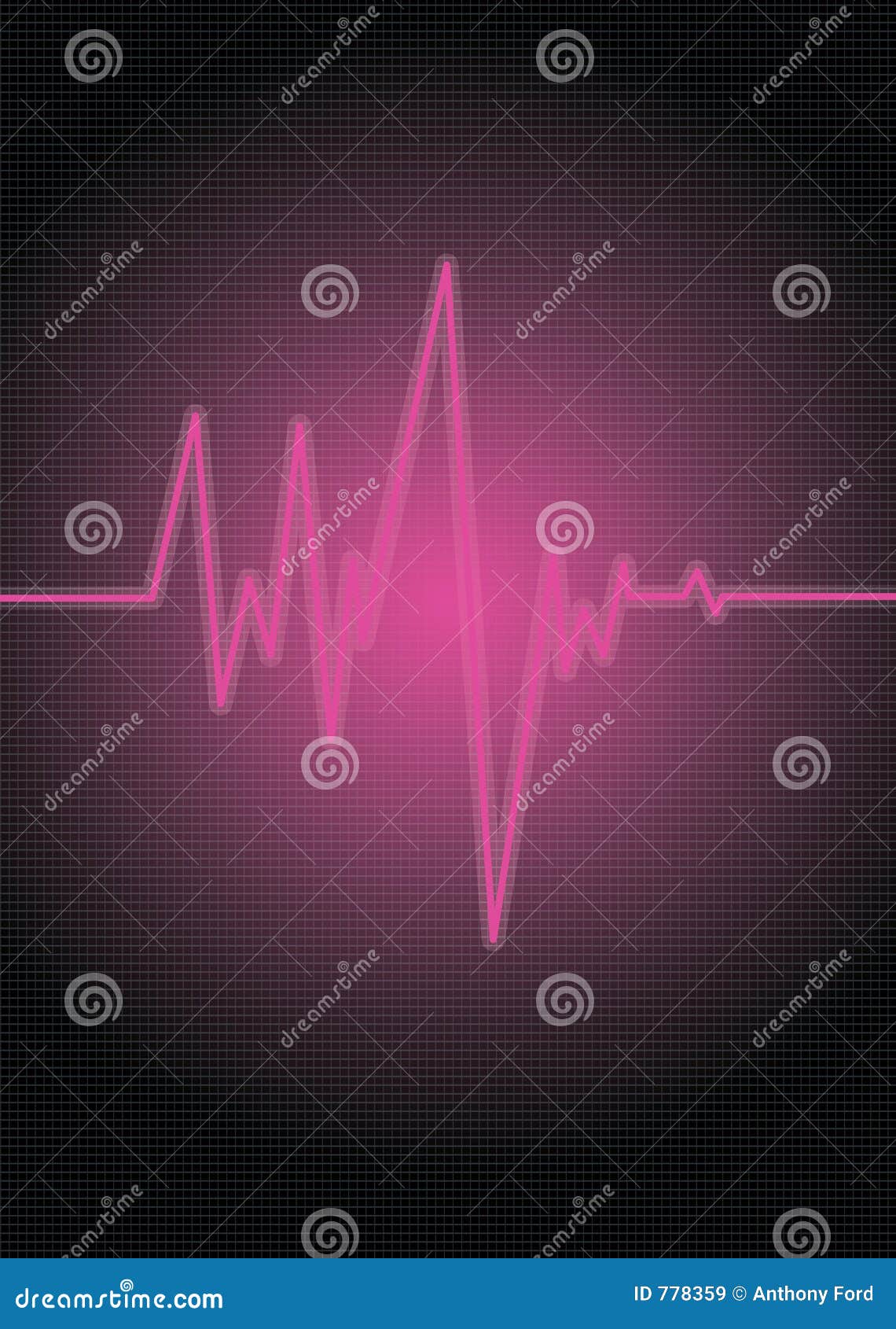 Pulse-pink stock illustration. Illustration of hear, blood - 778359