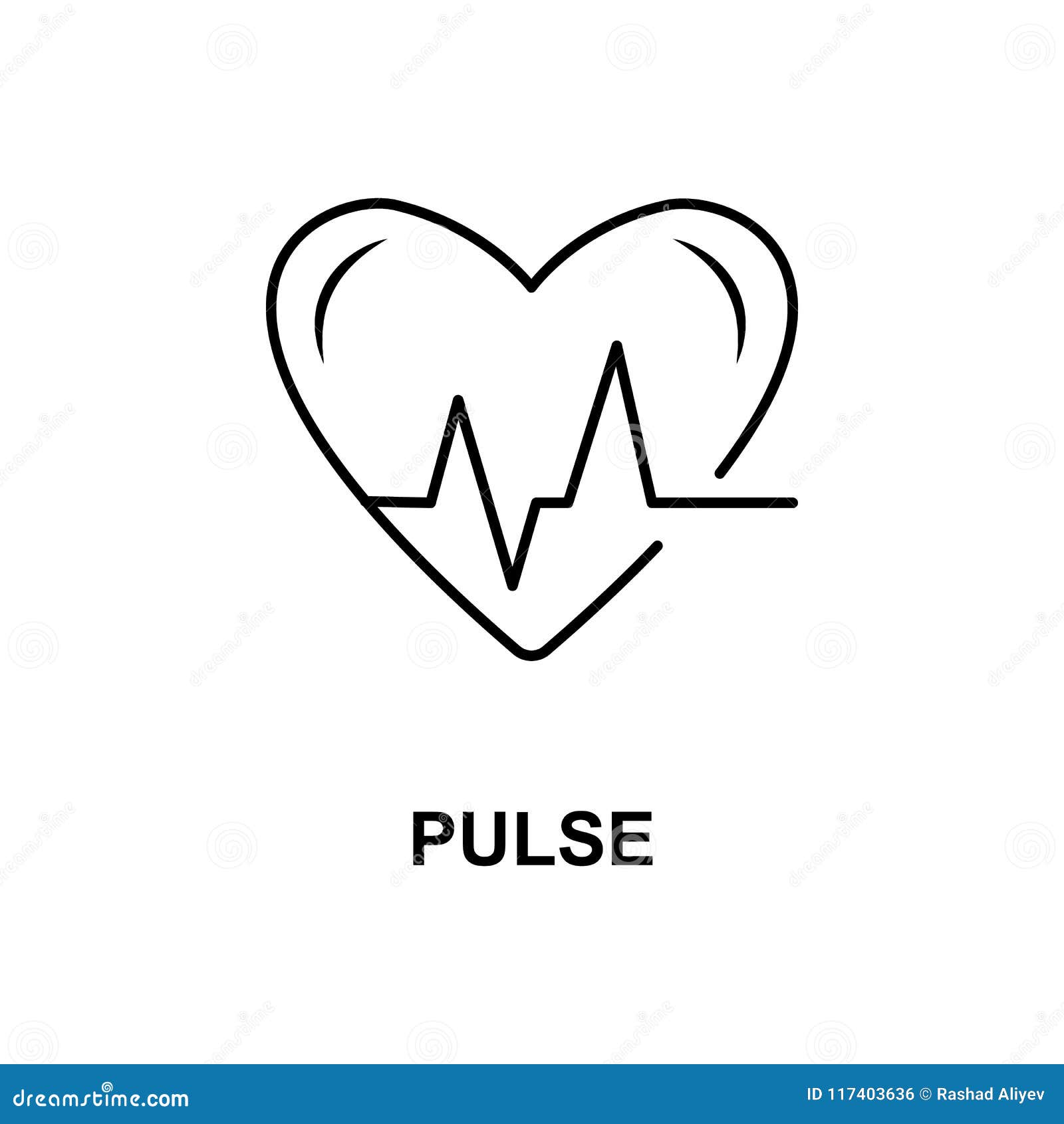 Pulse Sign Icon. Element of Measuring Instruments Icon with Name for ...