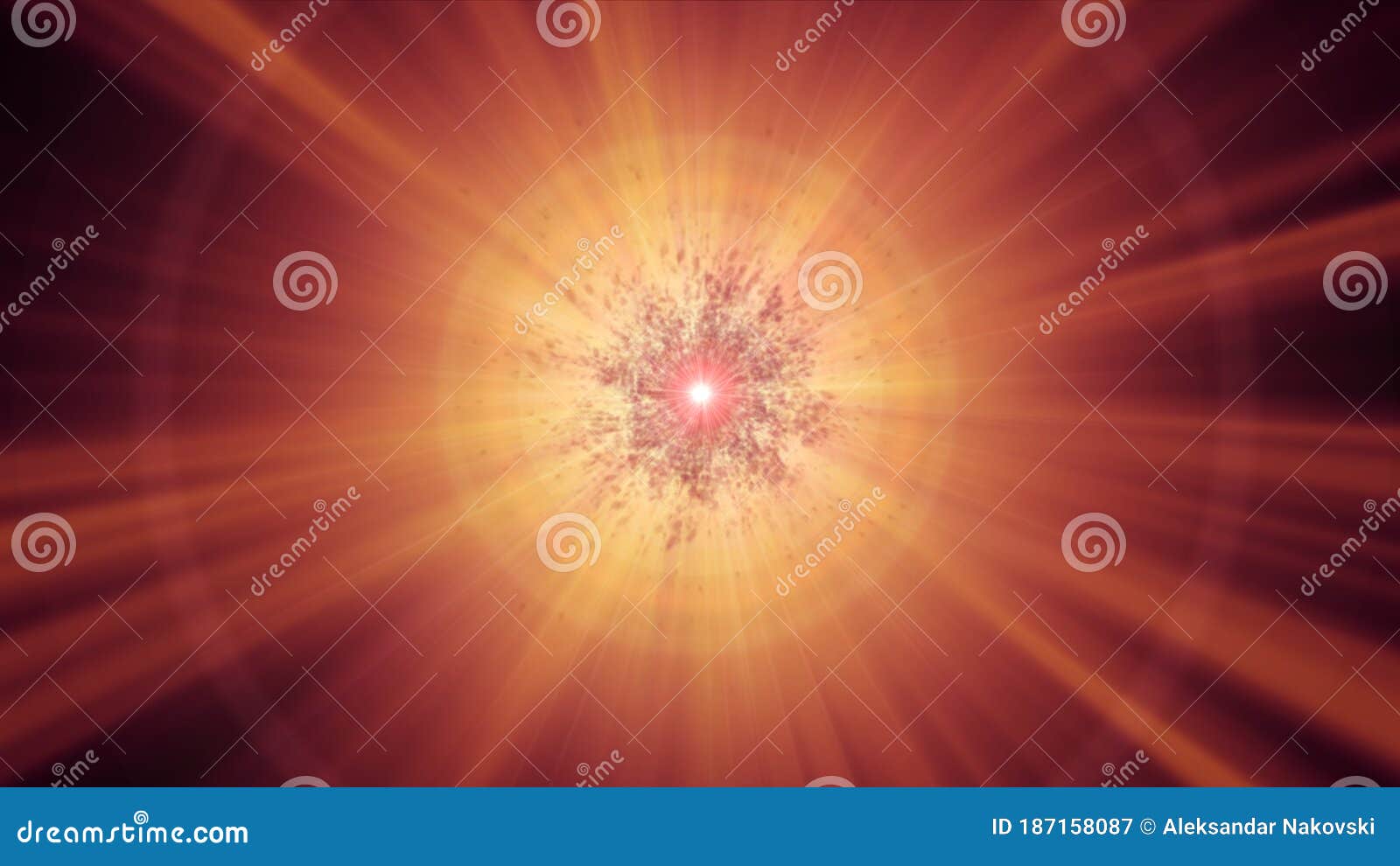 Pulse star ray in space stock illustration. Illustration of glow ...
