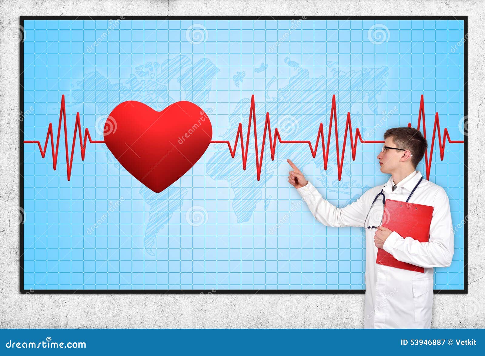 Pulse symbol stock image. Image of professional, physiotherapist - 53946887