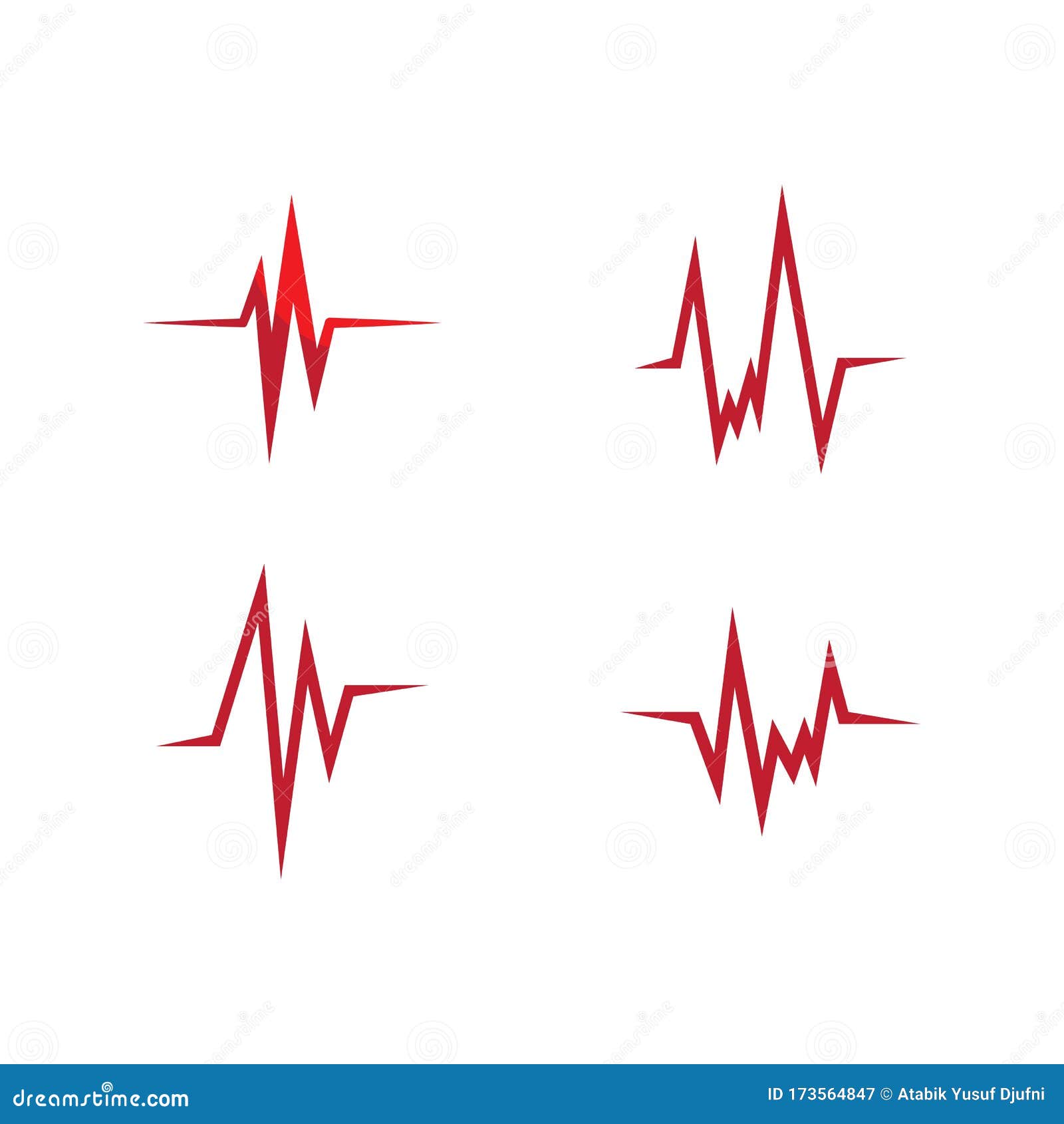 Pulse Symbol Vector Icon Illustration Stock Vector - Illustration of ...