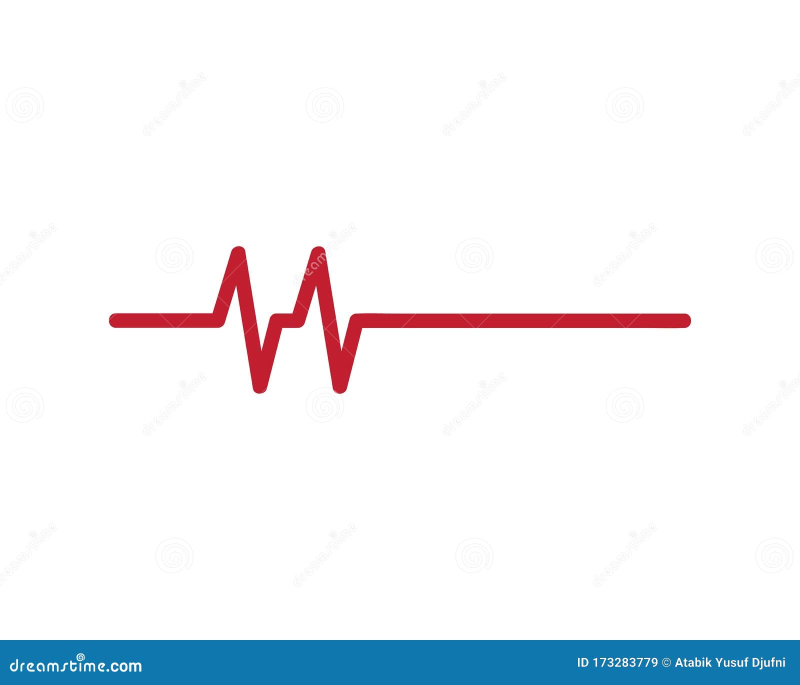 Pulse Symbol Vector Icon Illustration Stock Vector - Illustration of ...