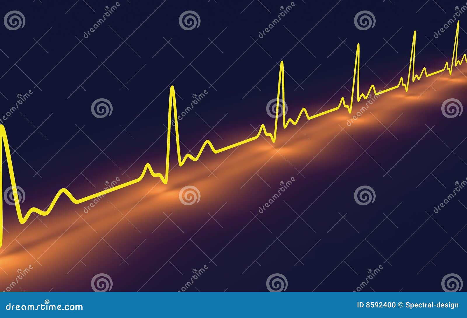 Pulse trace stock illustration. Illustration of digital - 8592400