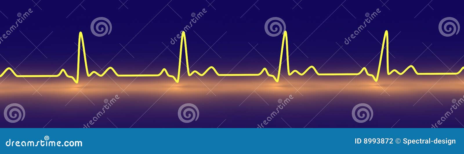 Pulse trace stock illustration. Illustration of electrocardiogram - 8993872