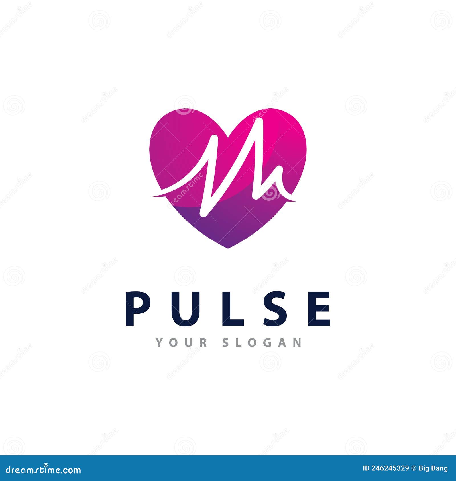 Pulse Wave Logo Vector. Creative Sound Waves Logo Concept Design ...