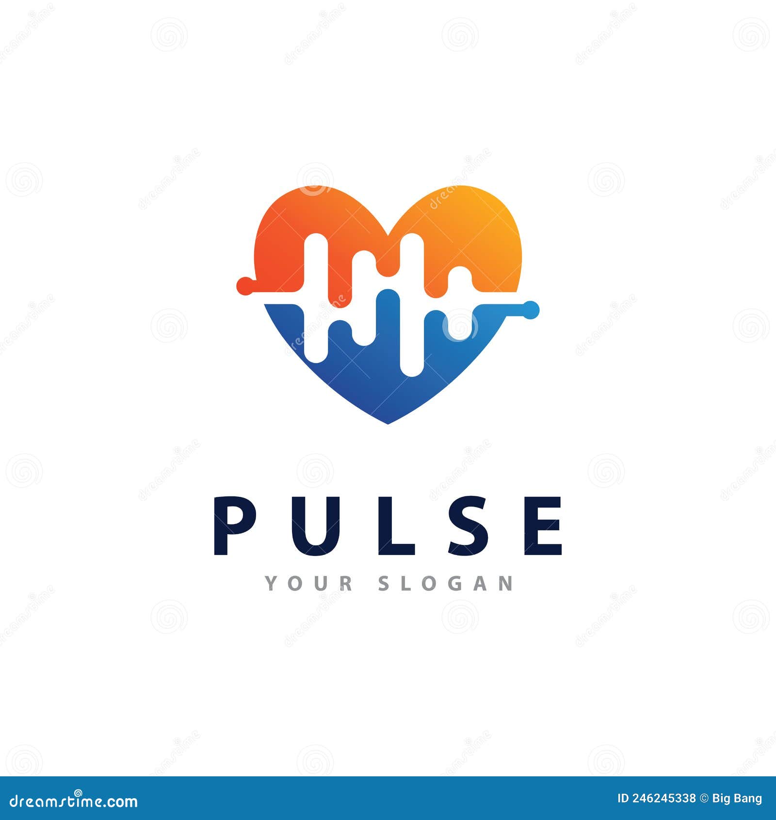 Pulse Wave Logo Vector. Creative Sound Waves Logo Concept Design ...